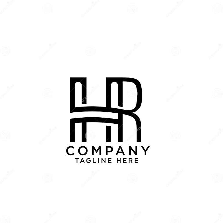 Initial HR Bridge Logo Vector Illustration Stock Illustration ...