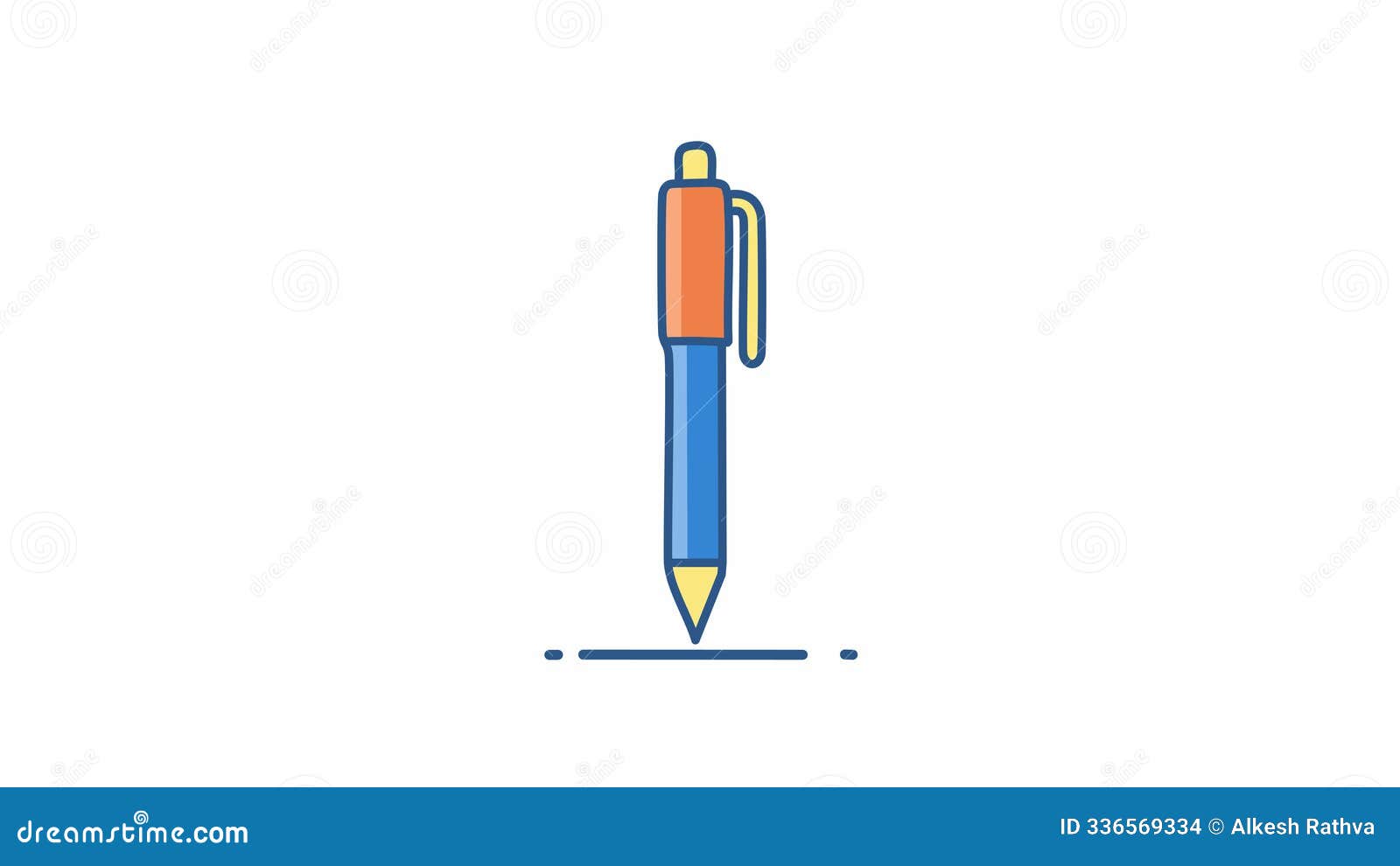 Vector Icon Designed for Symbol Represents of Ball Pen. Stock ...