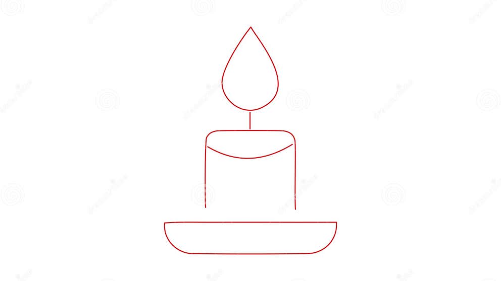 Vector Icon Designed for Symbol of Paraffin Candle. Stock Illustration ...