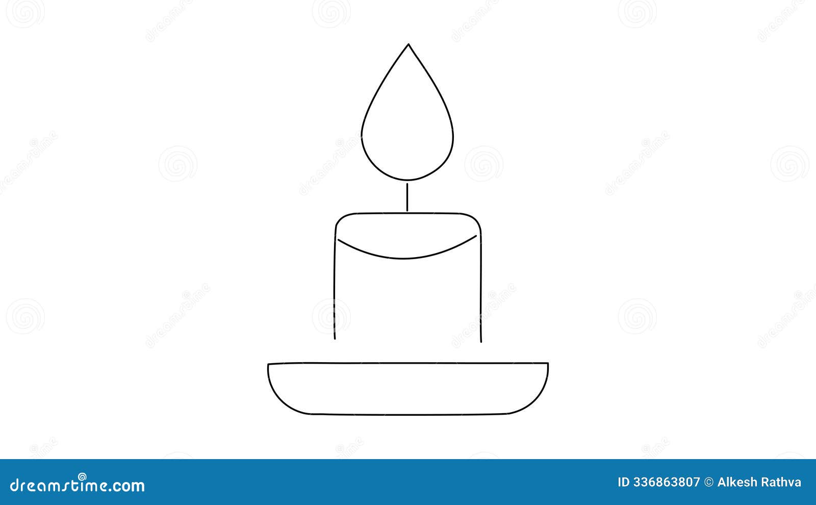 Vector Icon Designed for Symbol of Paraffin Candle. Stock Illustration ...