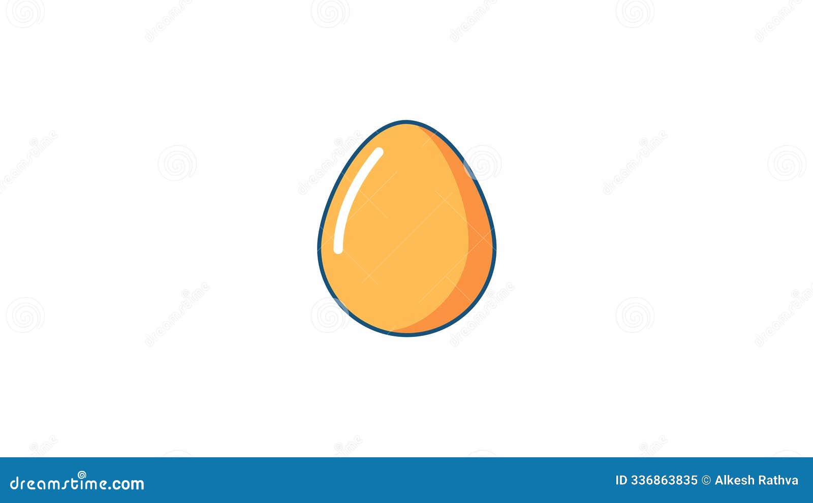 Icon Designed for Symbol of Egg. Stock Illustration - Illustration of ...