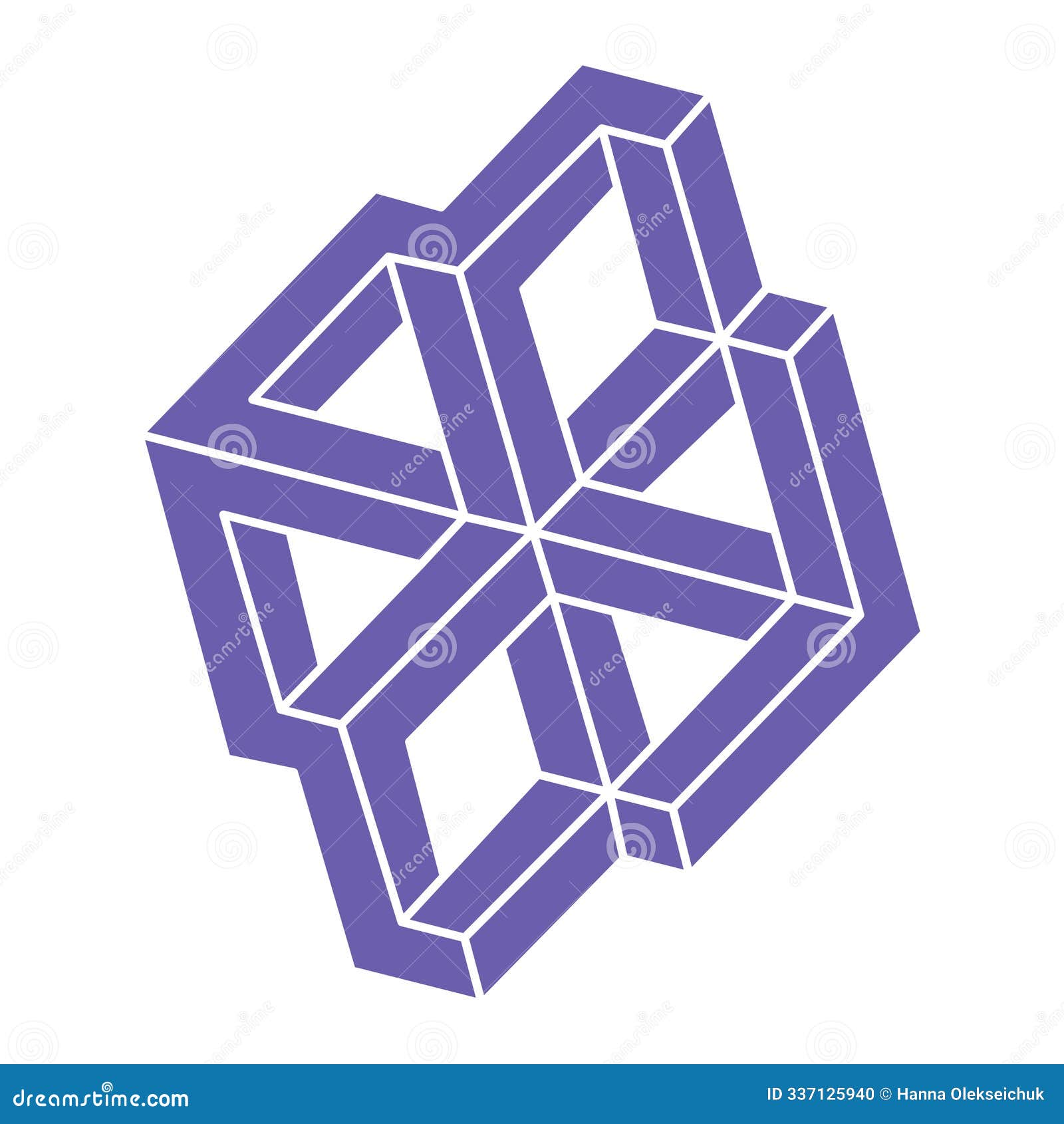 Impossible Shapes. Sacred Geometry Figures. Optical Illusion. Abstract ...