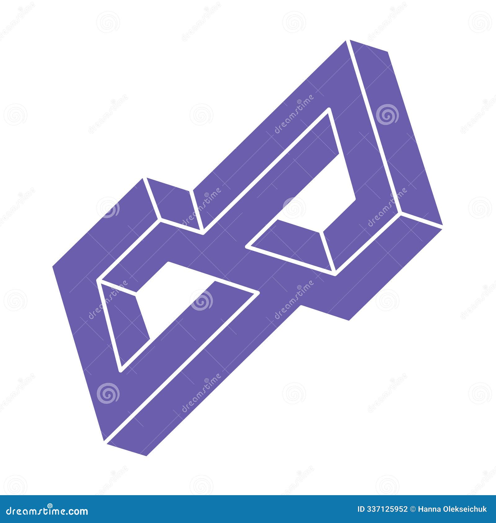 Logo. Impossible Shape, Optical Illusion, Vector. Optical Art Objects ...