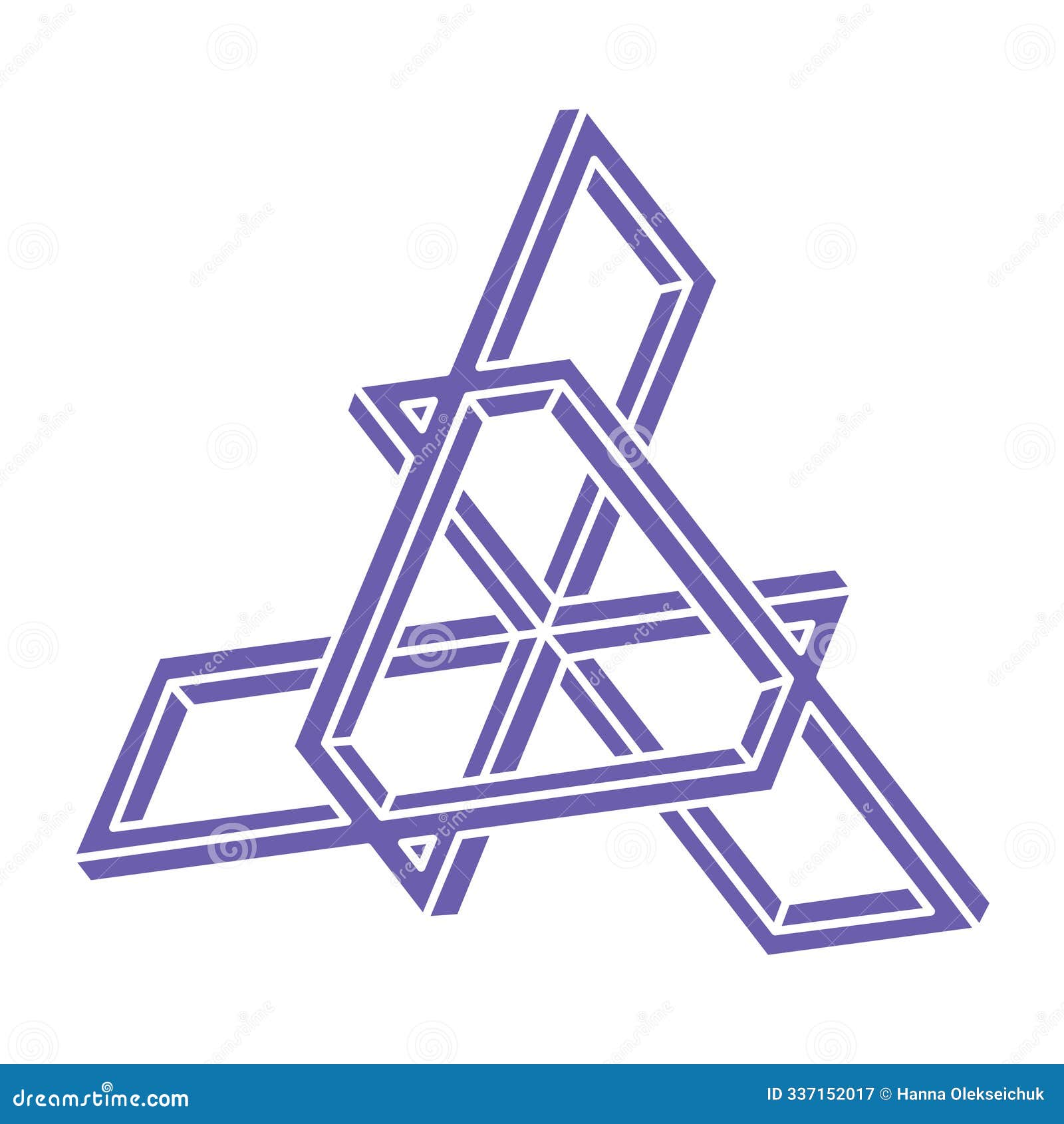 Illusion Shapes. 3d Geometry. Optical Illusion Figure. Sacred Geometry ...