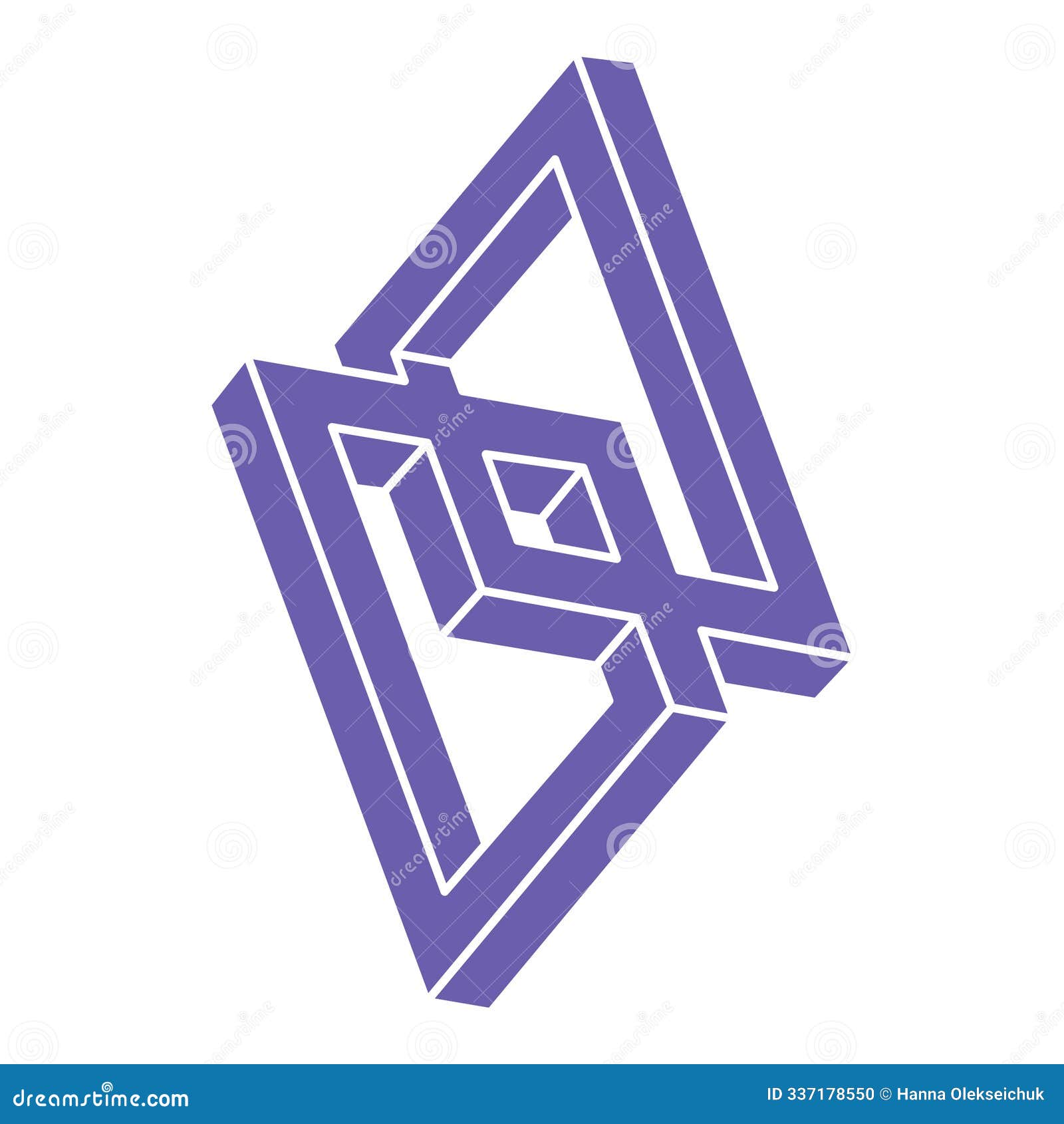 Impossible Shapes. Sacred Geometry Figures. Optical Illusion. Abstract ...