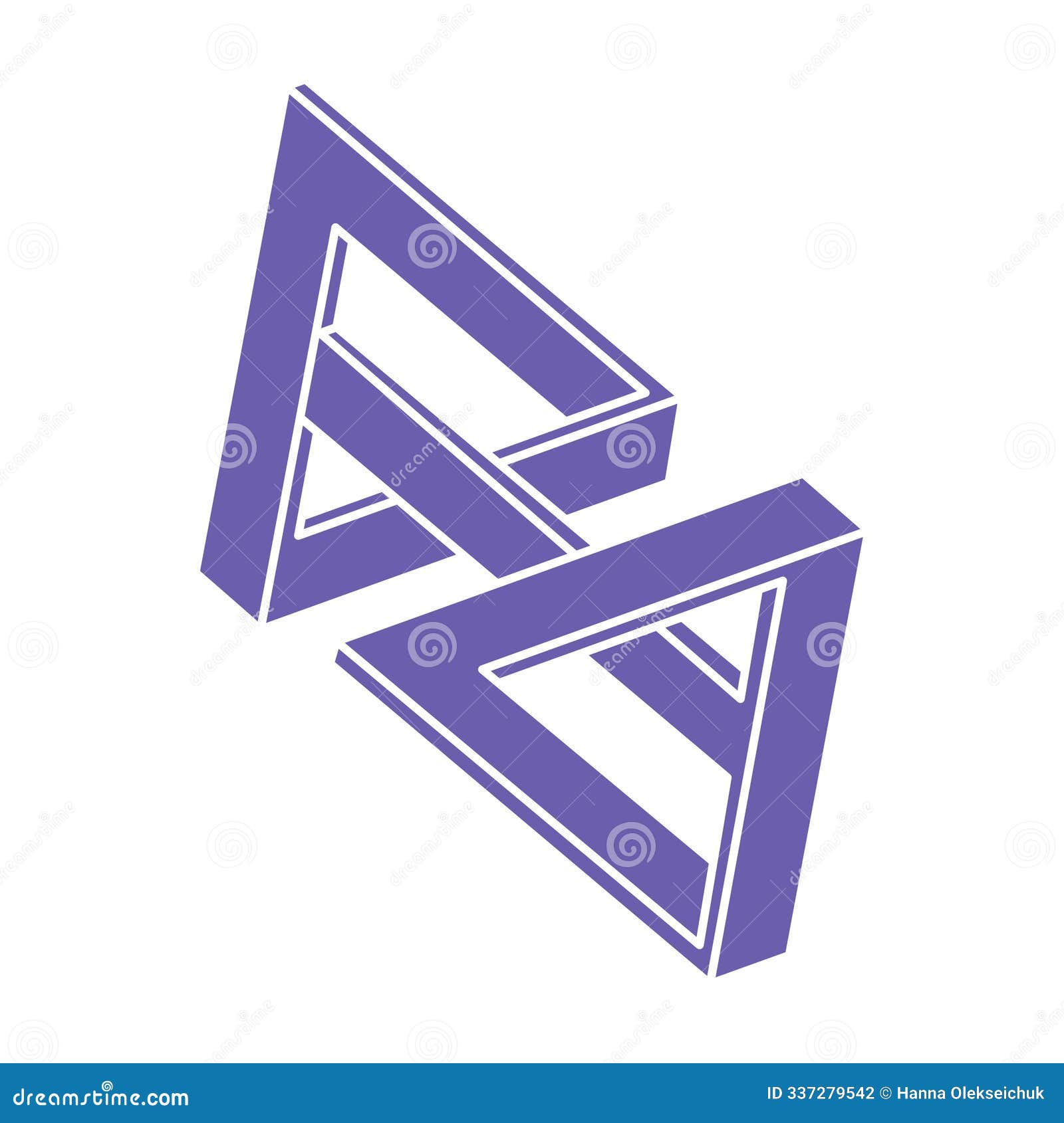 Optical Illusion. Impossible Shapes Vector. Optical Art Object ...