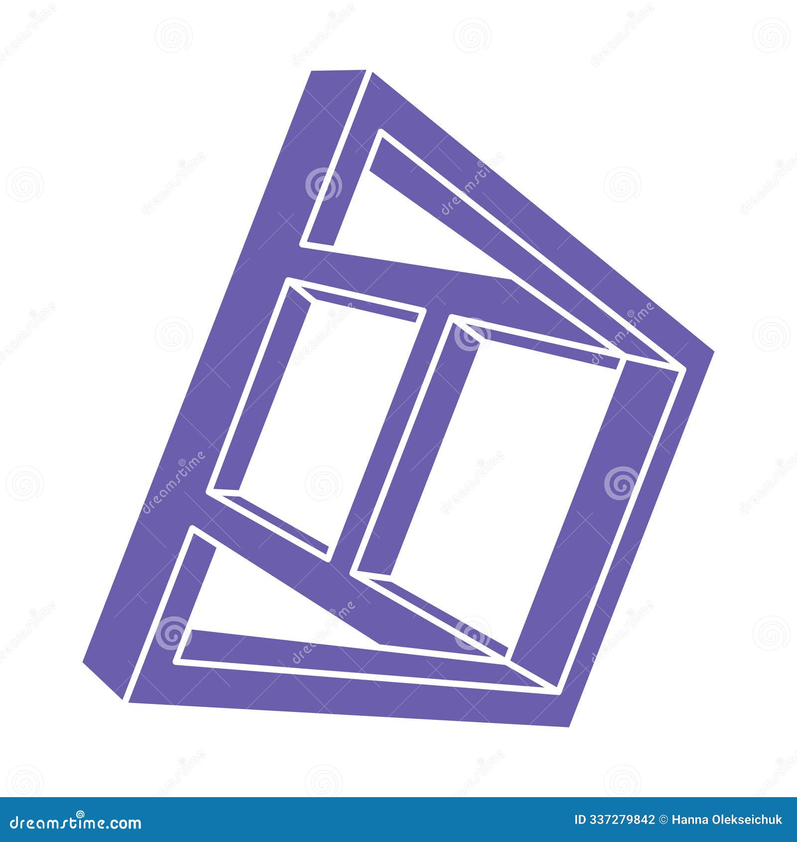 Impossible Shapes. Sacred Geometry. Optical Illusion Figure. Abstract ...