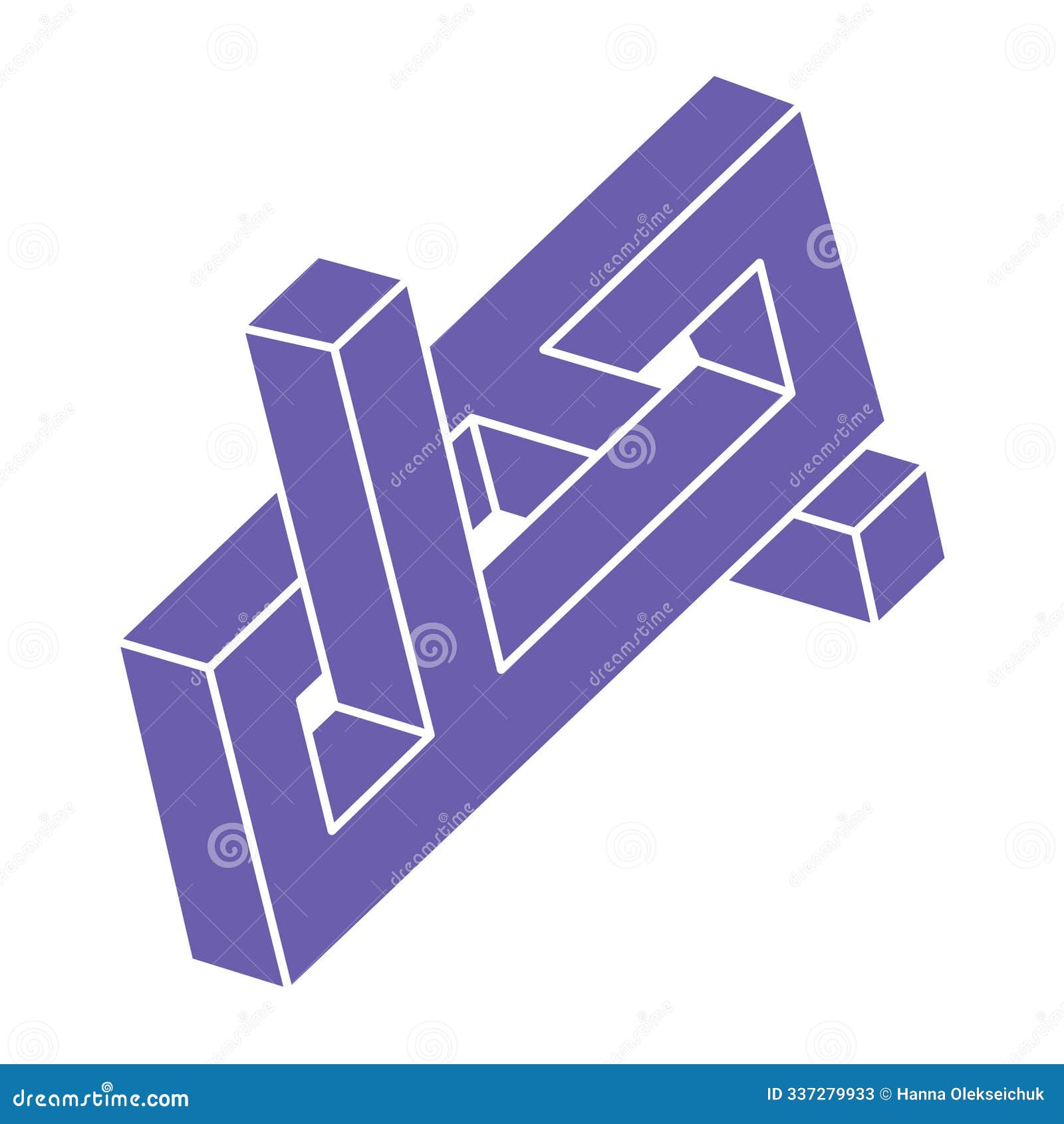 Impossible Shapes. Sacred Geometry. Optical Illusion. Abstract Eternal ...