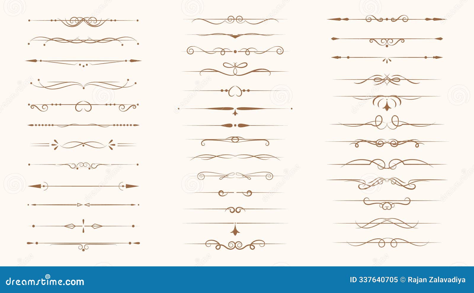 Elegant Jwellery Luxury Ornamental Text Dividers. Ornamental Gold ...