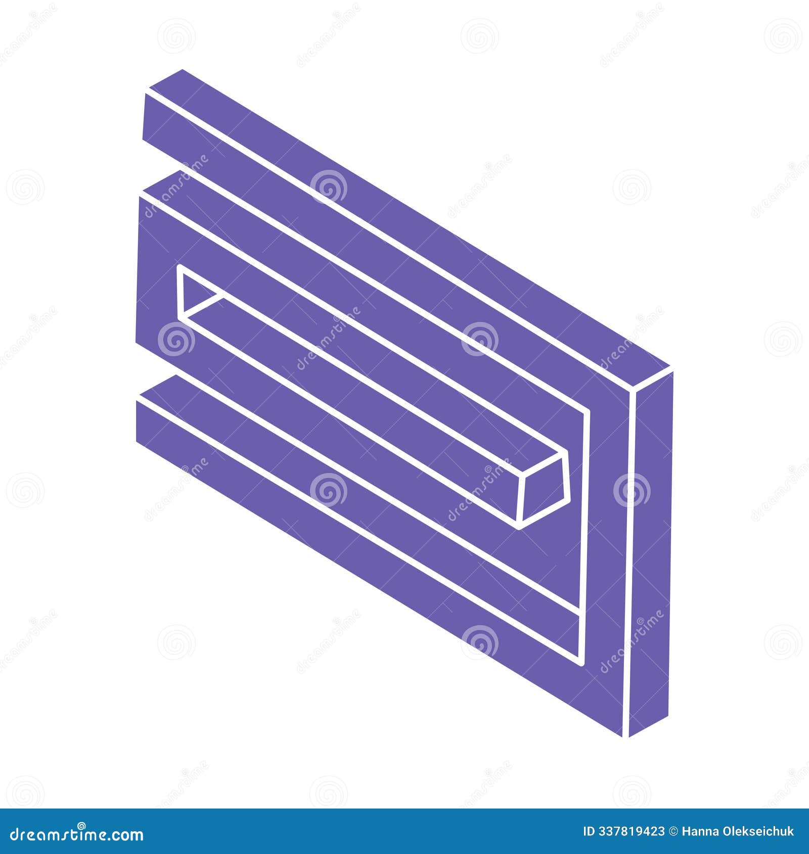 Optical Illusion. Impossible Shapes. Sacred Geometry Figure. Abstract ...