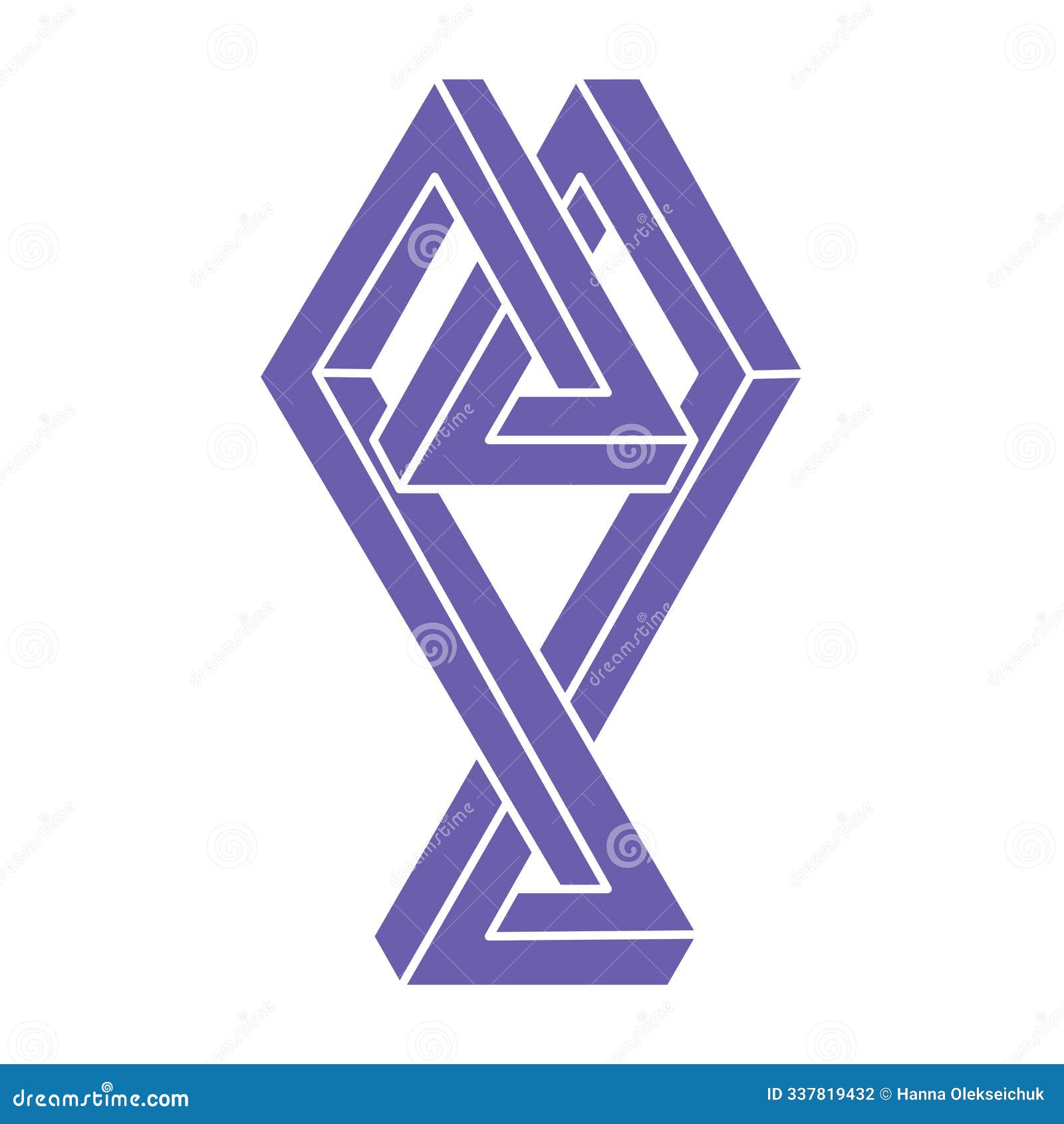 Impossible Shapes. Sacred Geometry. Optical Illusion Figure. Abstract ...