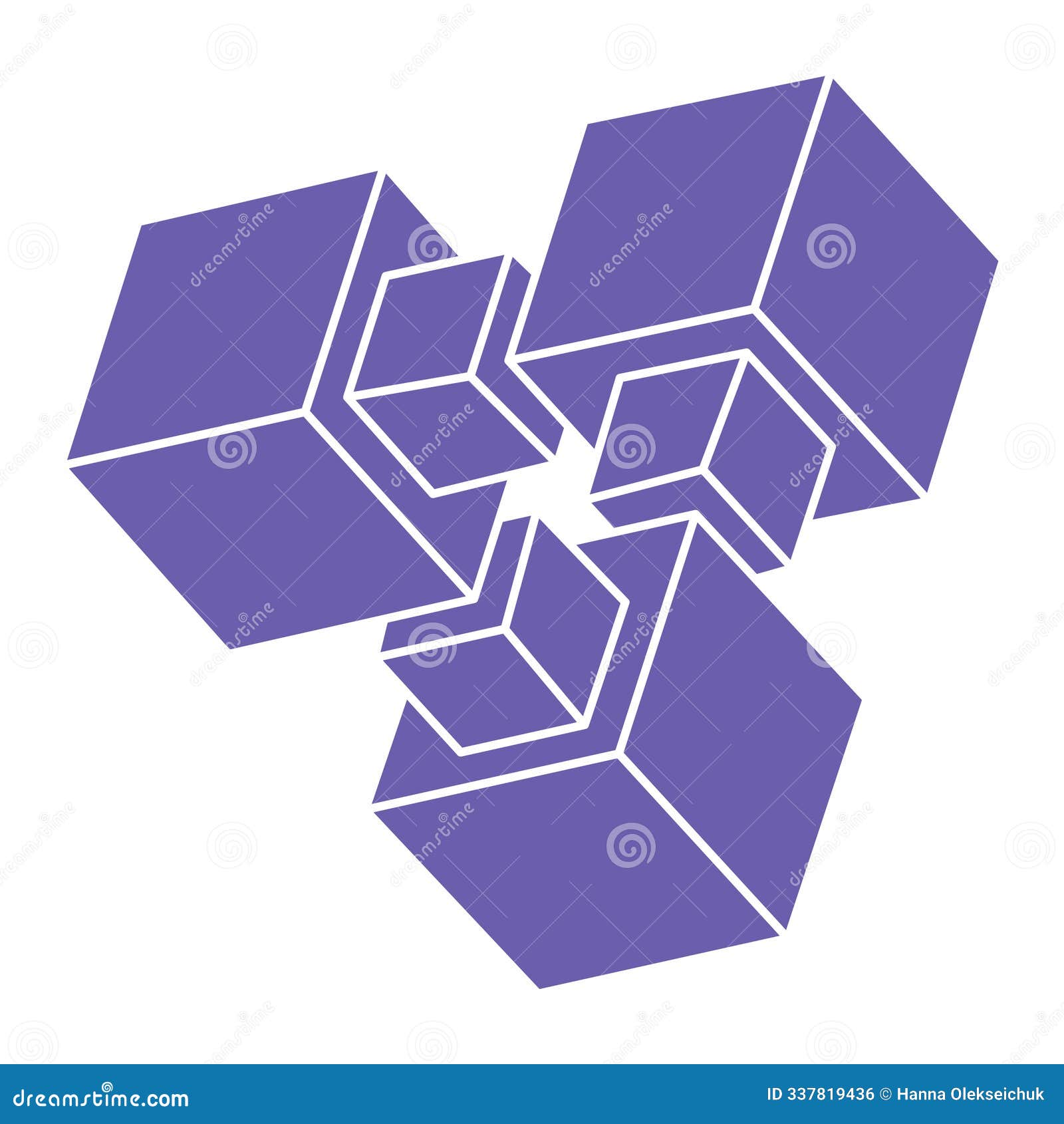 Impossible Shapes. Sacred Geometry. Optical Illusion Figures. Abstract ...