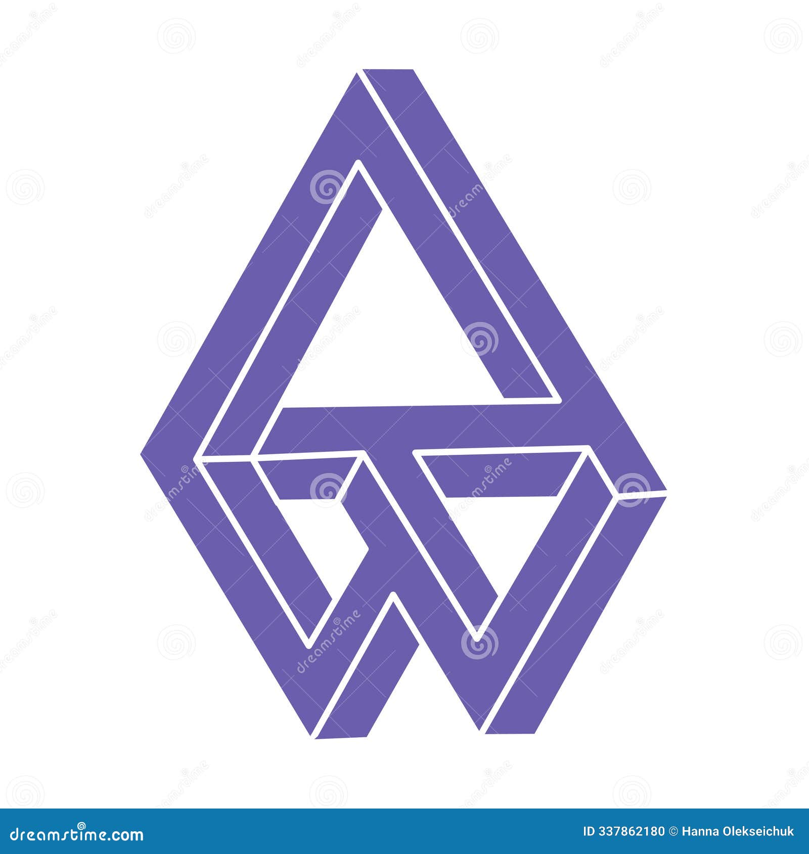 Logo. Impossible Shape, Optical Illusion, Vector. Optical Art Objects ...