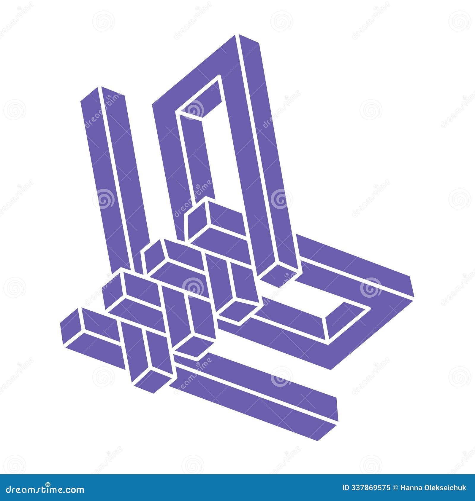 Impossible Shapes. Sacred Geometry Figures. Optical Illusion. Abstract ...