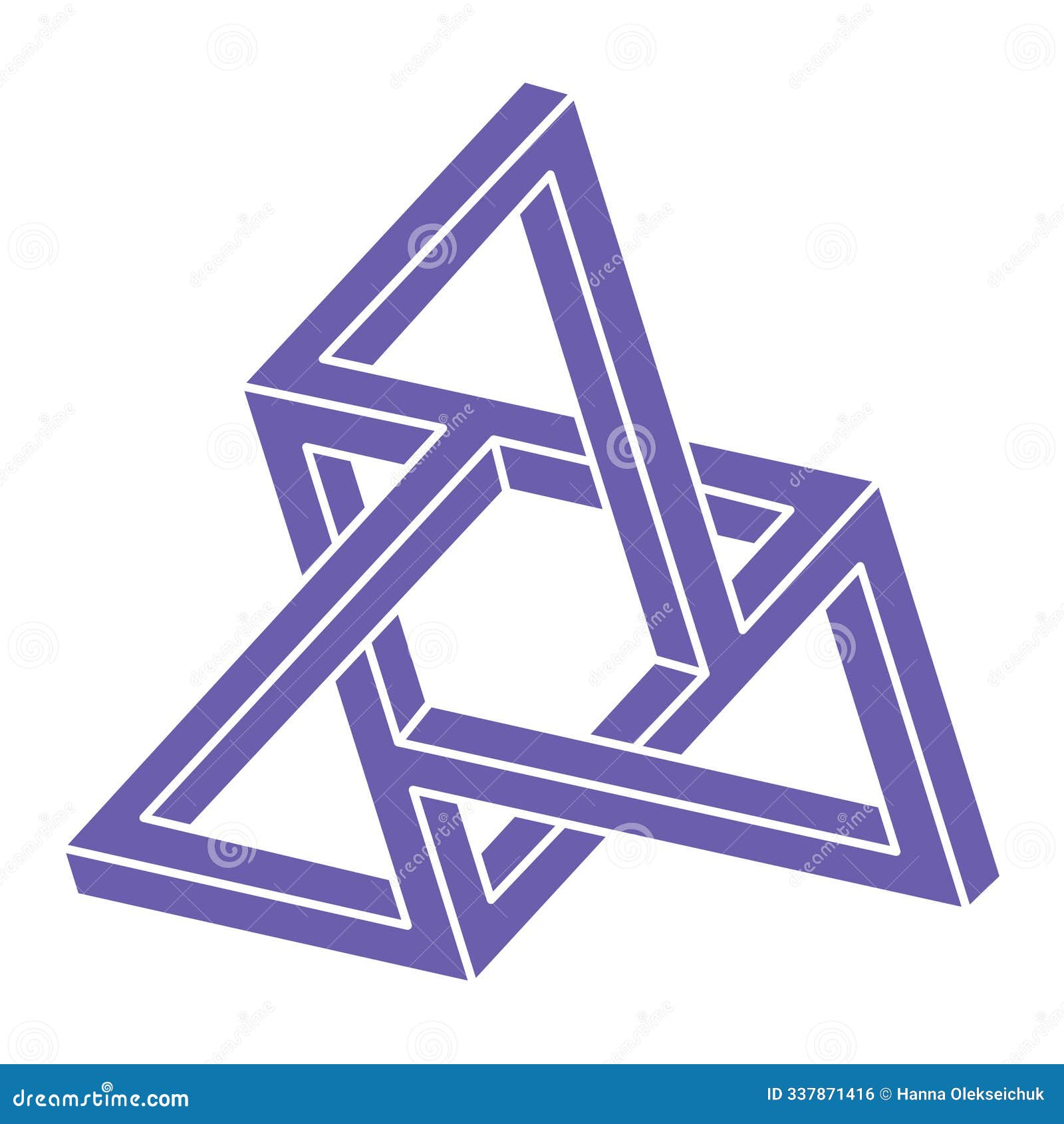 Impossible Shapes. Sacred Geometry Figures. Optical Illusion. Abstract ...