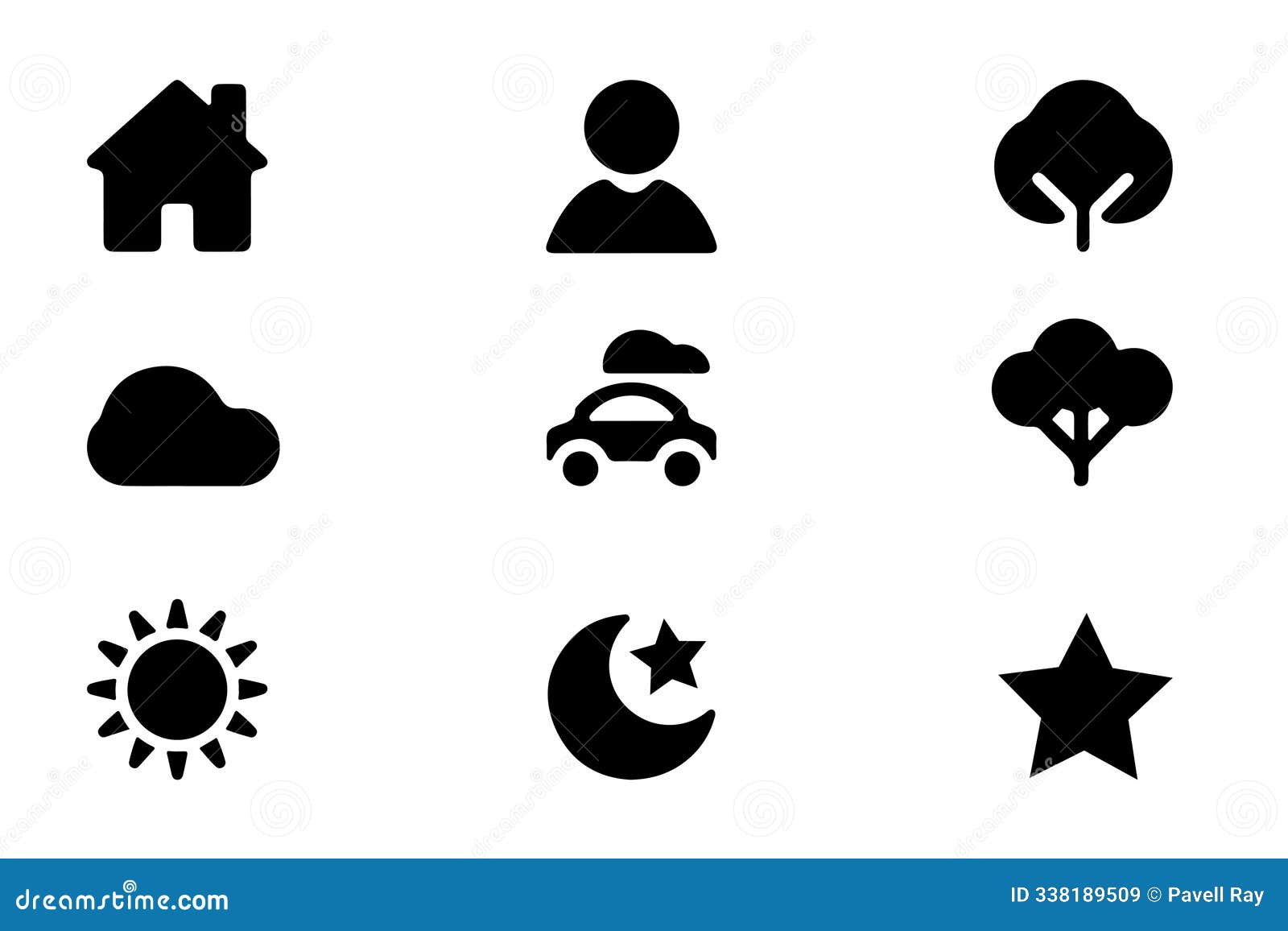 The Power of Simplicity: Exploring Black Filled Icons Stock ...