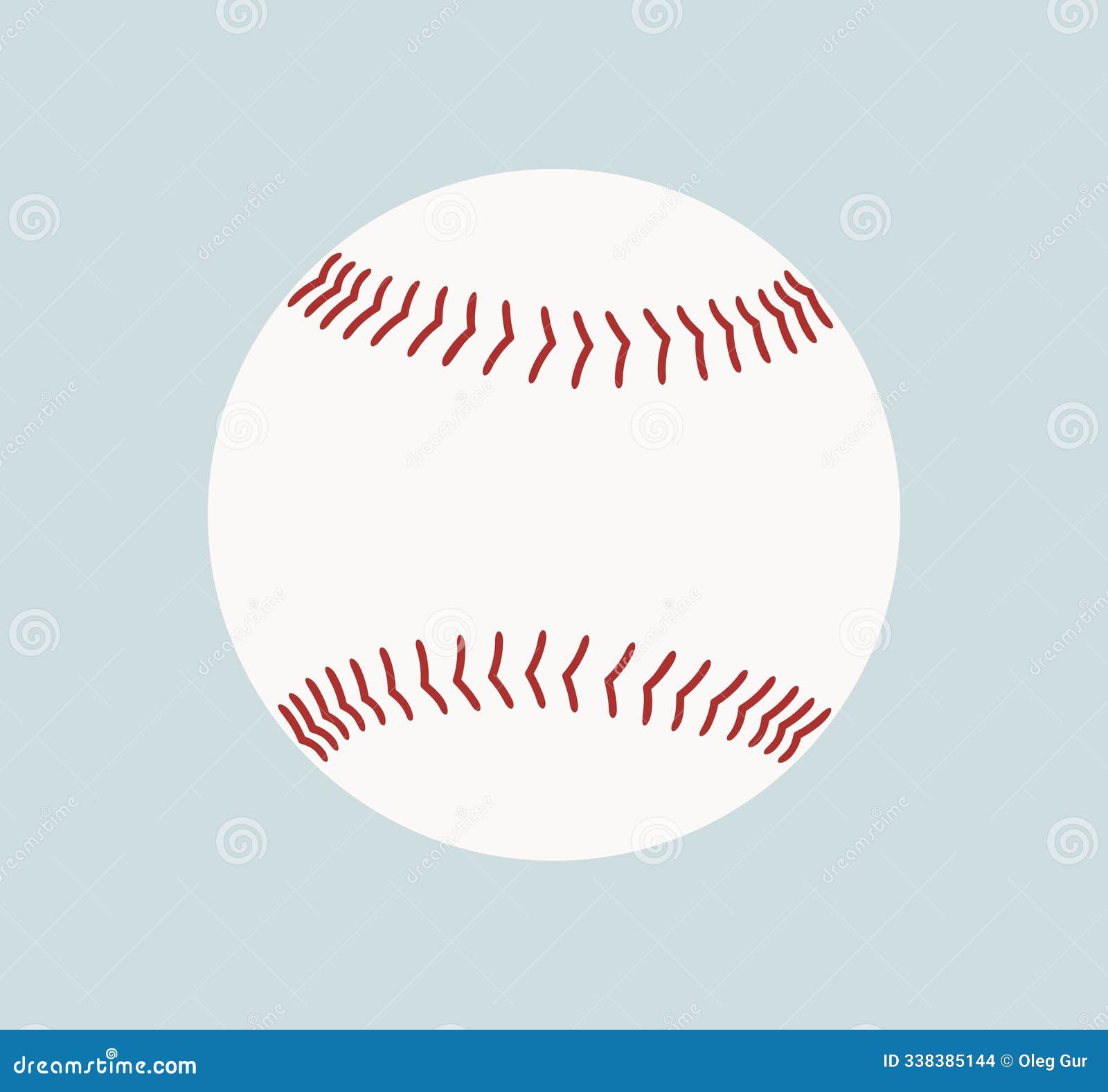 Baseball Ball Logo. Isolated Baseball Ball on Blue Background Stock ...
