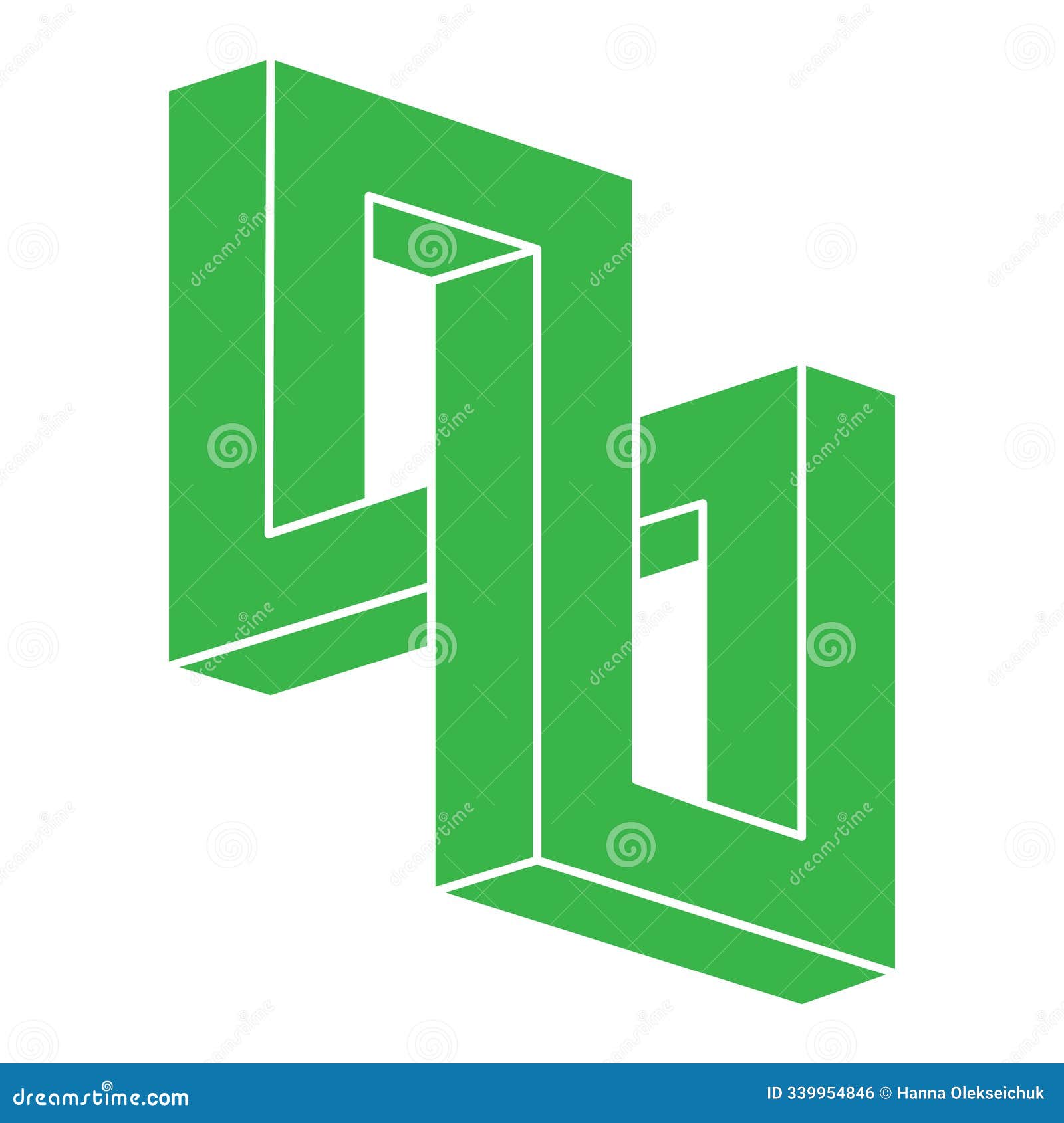 Escher Paradox. Optical Illusion Object. Sacred Geometric Figure ...