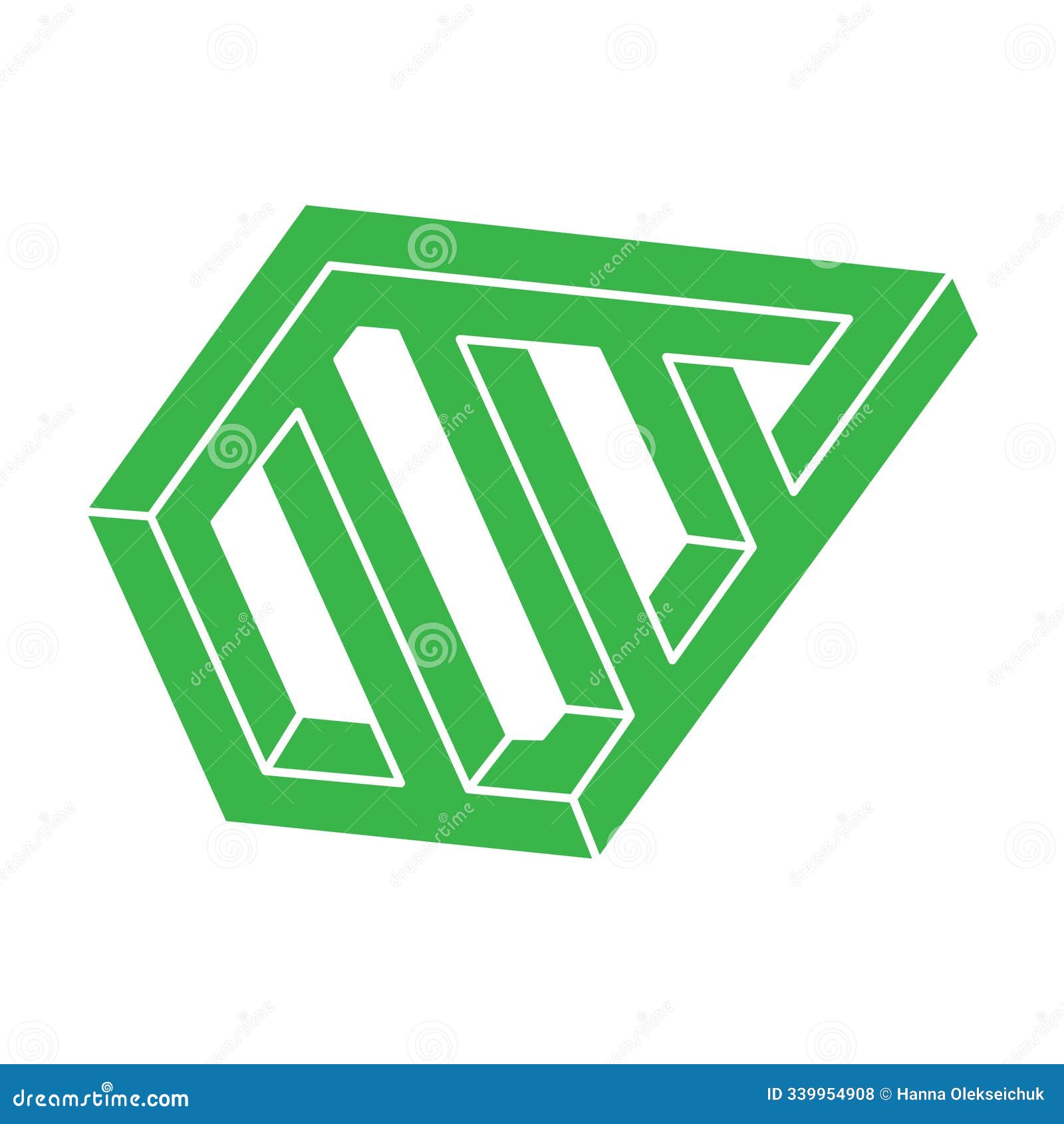 Impossible Optical Illusion Shapes. Logo. Optical Art Objects ...