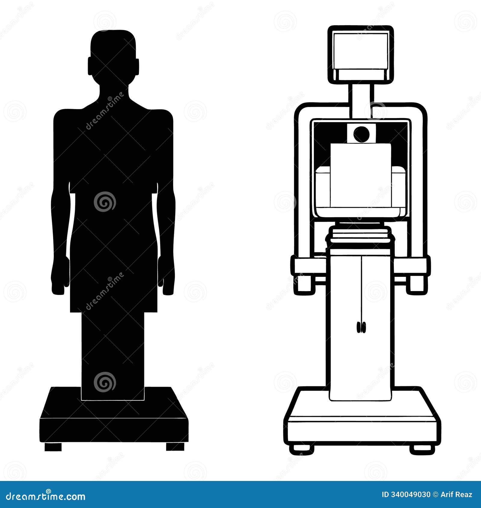CT Scan On A Lightbox, Computer Screens Royalty-Free Stock Image ...