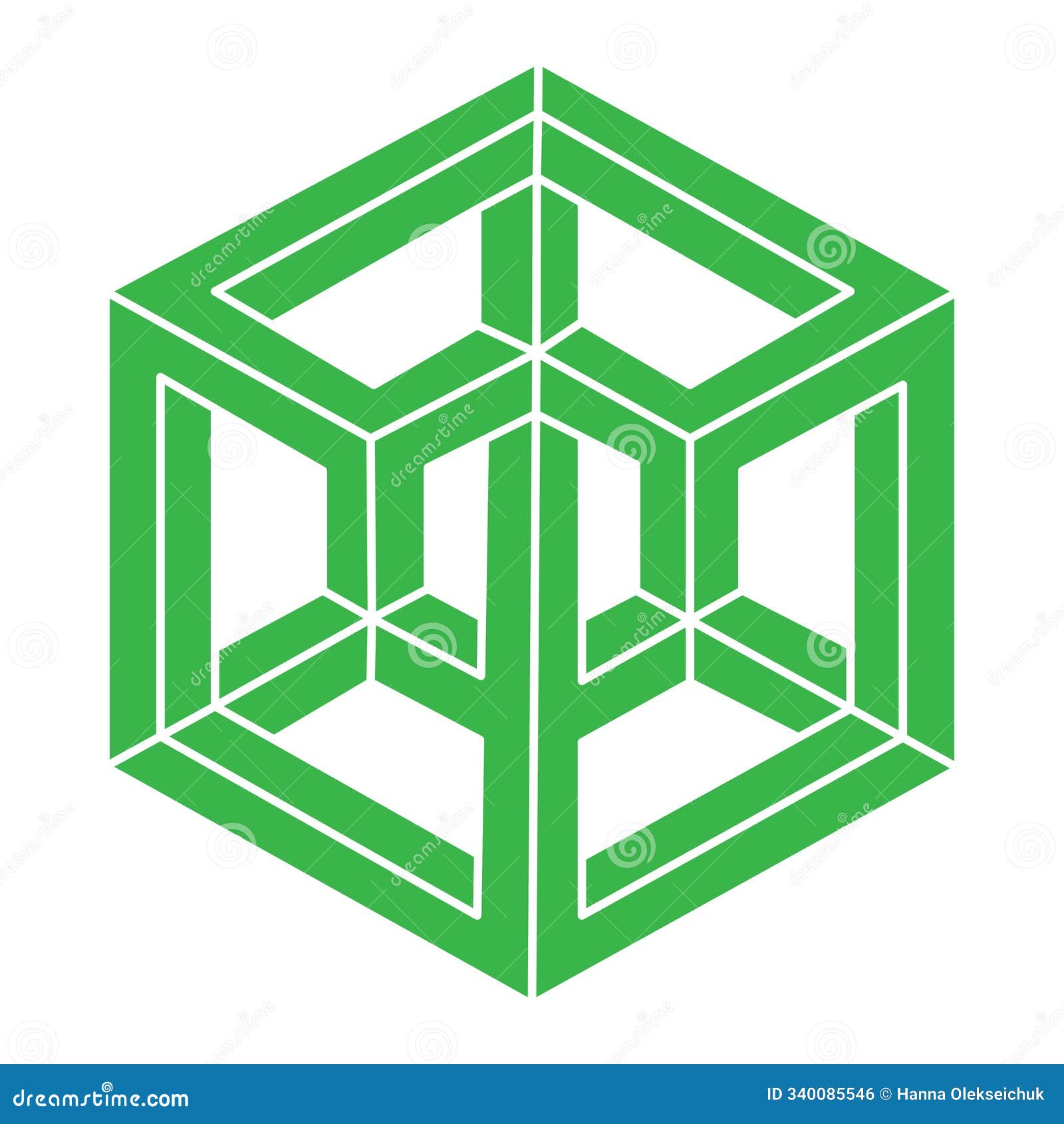 Impossible Shapes. Sacred Geometry Figure. Optical Illusion. Abstract ...