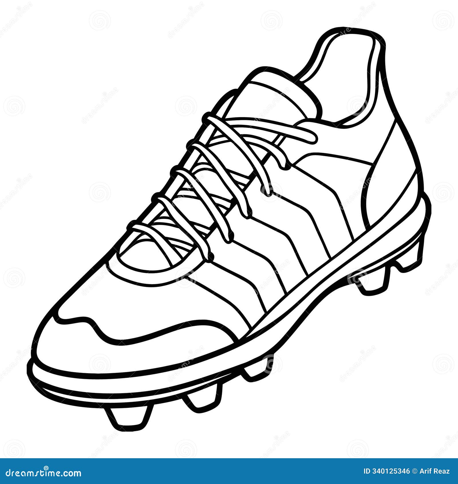 Isolated Cleats Vector Outline Design Stock Illustration - Illustration ...