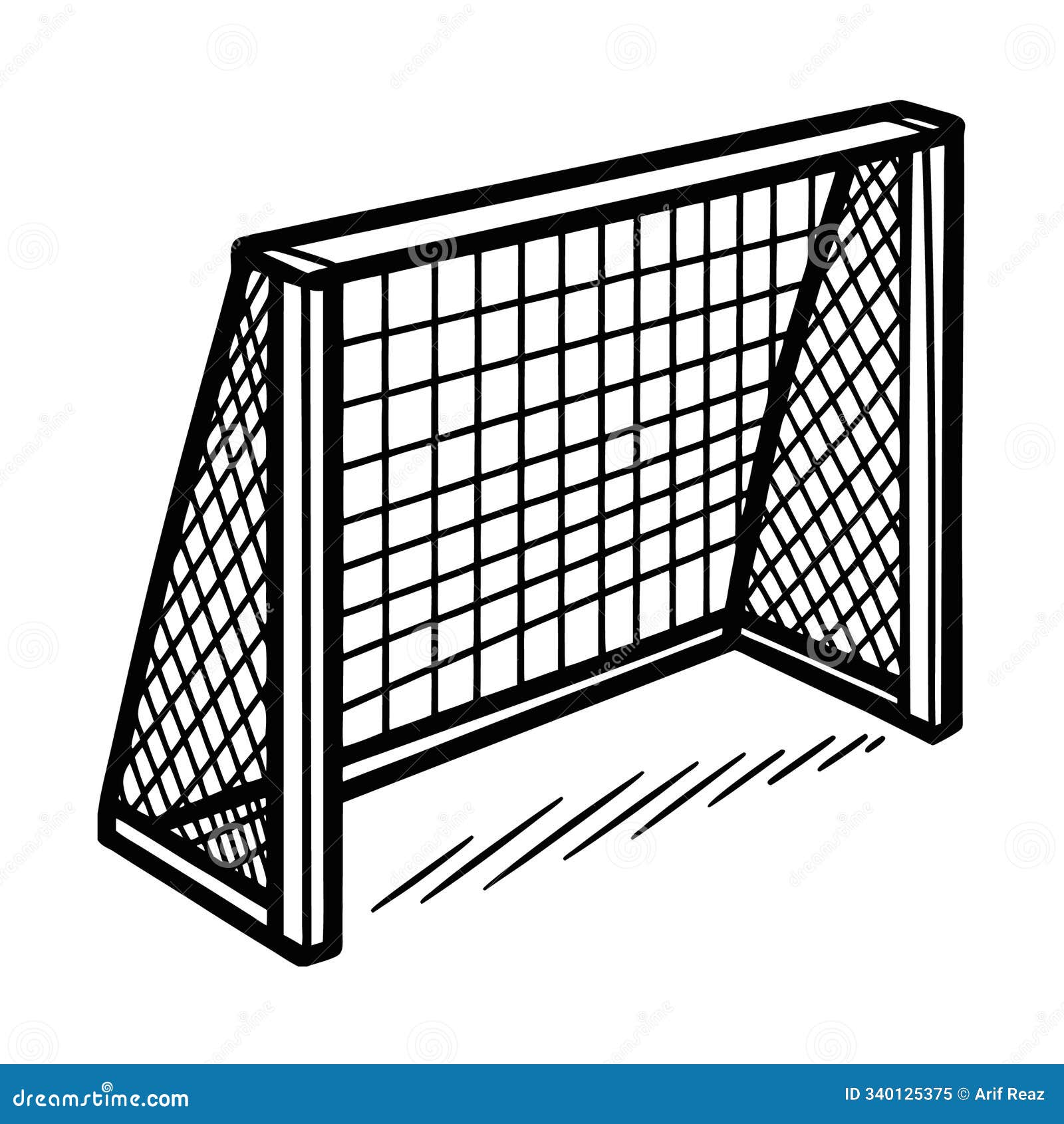 Isolated Goalpost Vector Silhouette Design Stock Illustration ...