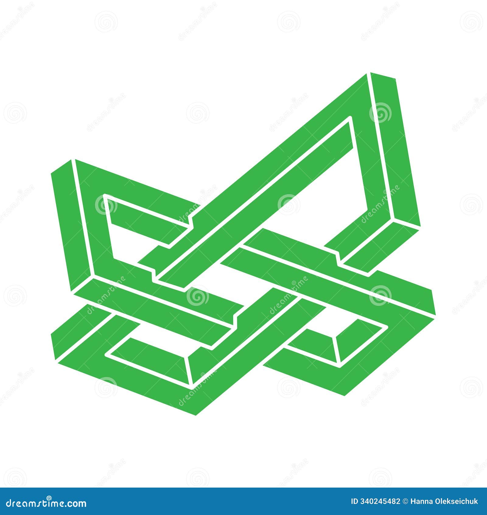 Impossible Shapes. Sacred Geometry Figure. Optical Illusion. Abstract ...