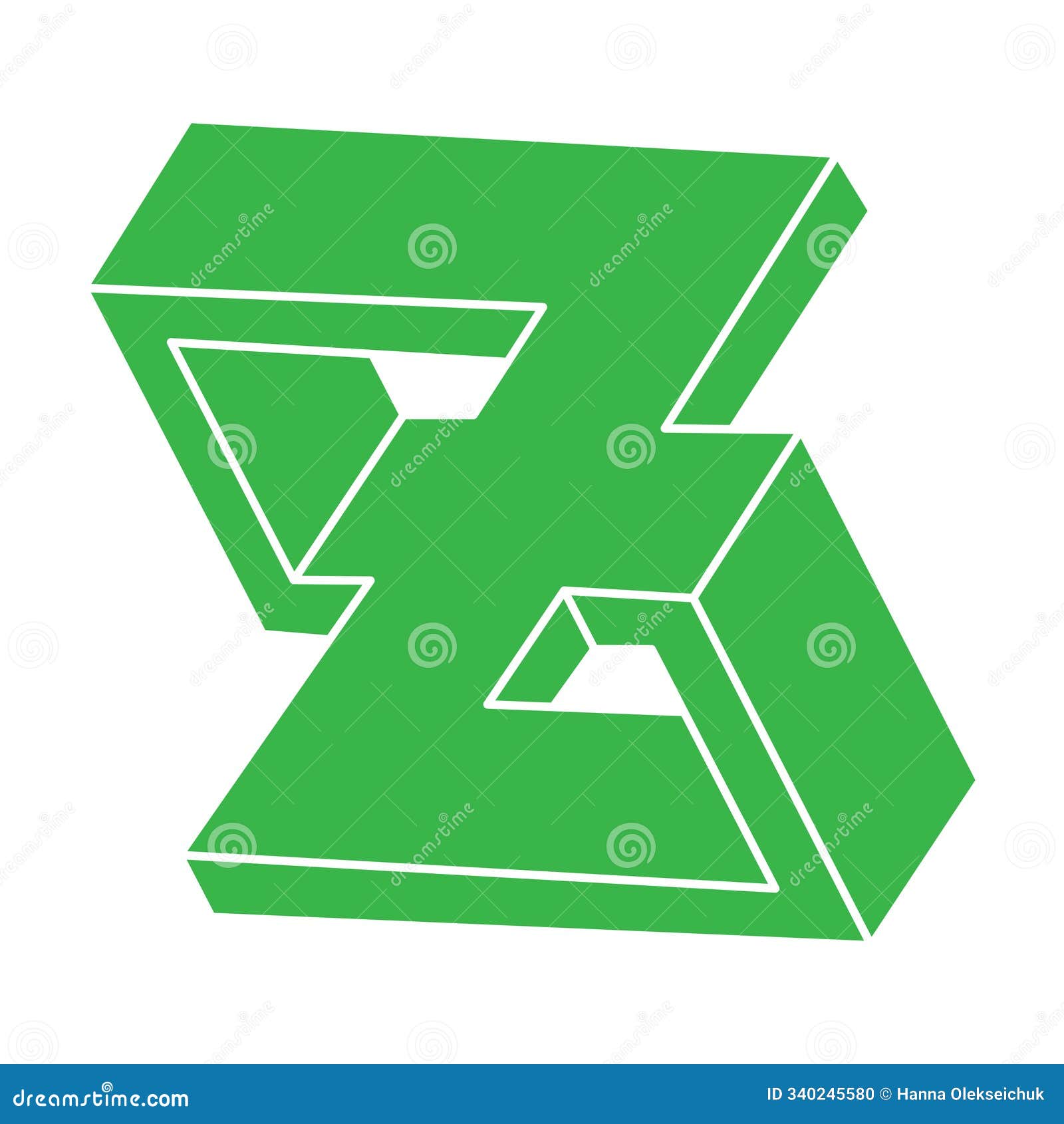 Illusion Shape. Escher Paradox. 3d Geometry. Optical Illusion Figure ...