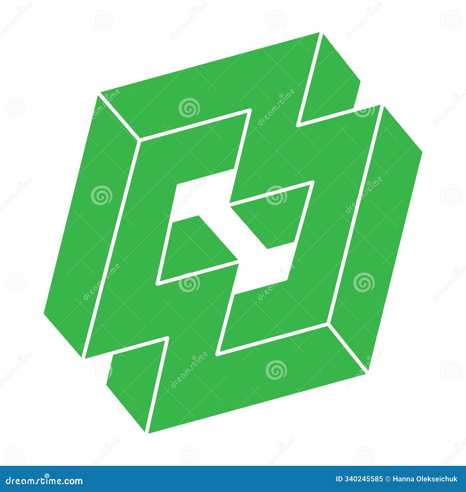 Logo. Impossible Shape, Optical Illusion, Vector. Optical Art Objects ...