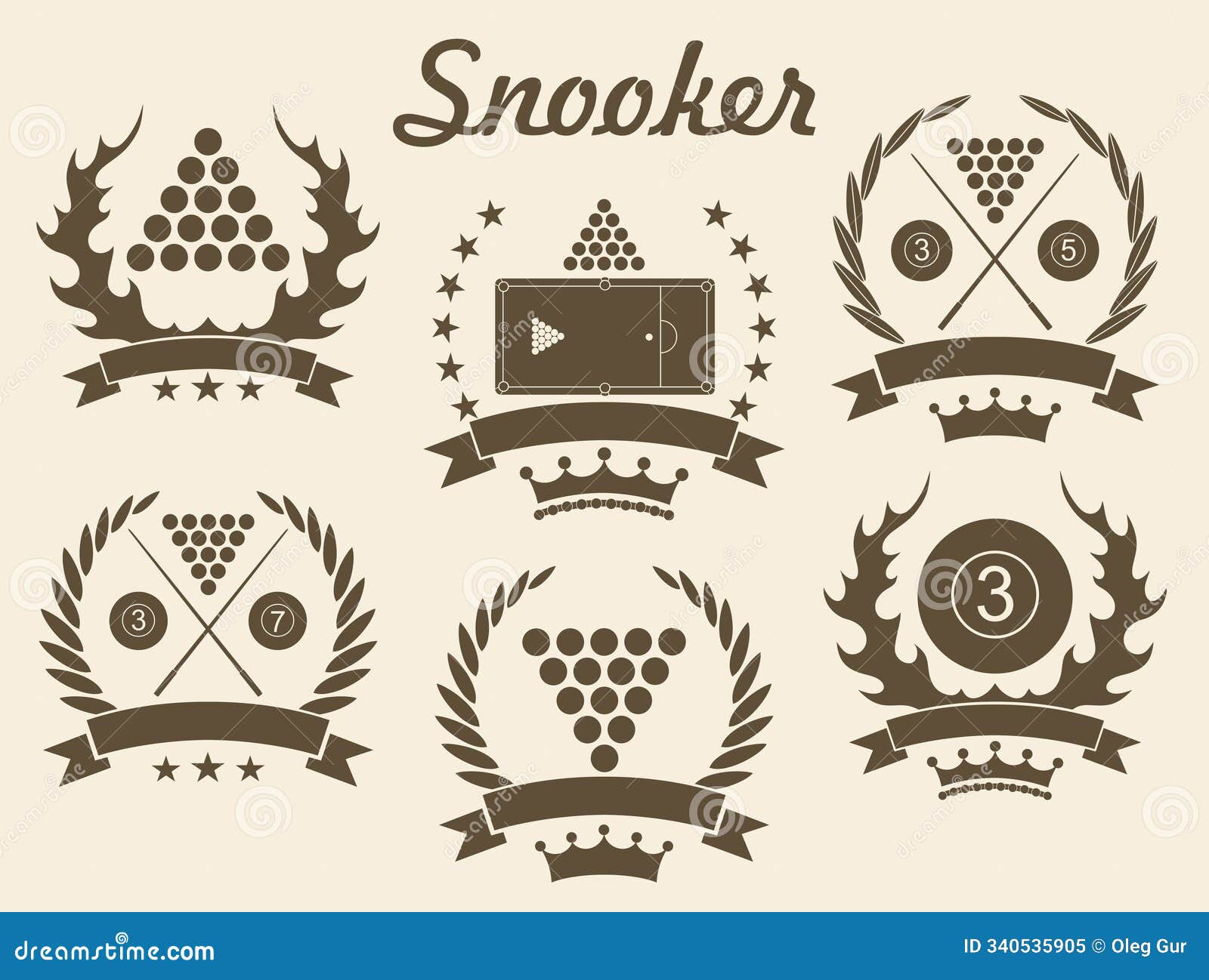 Snooker Logo. Isolated Snooker on White Background Stock Illustration ...