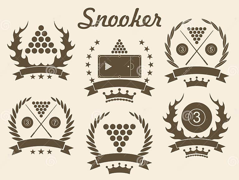 Snooker Logo. Isolated Snooker on White Background Stock Illustration ...