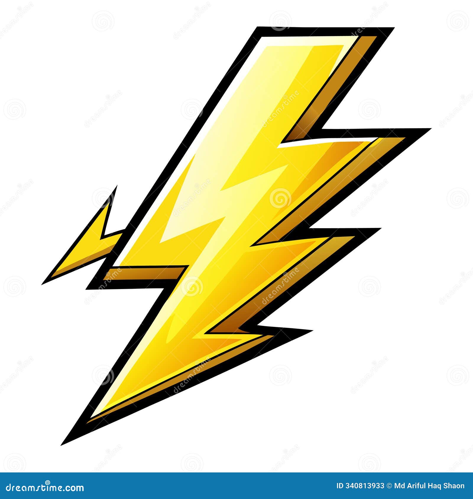 This Yellow Lightning Bolt Clipart is a Versatile Design Element that ...