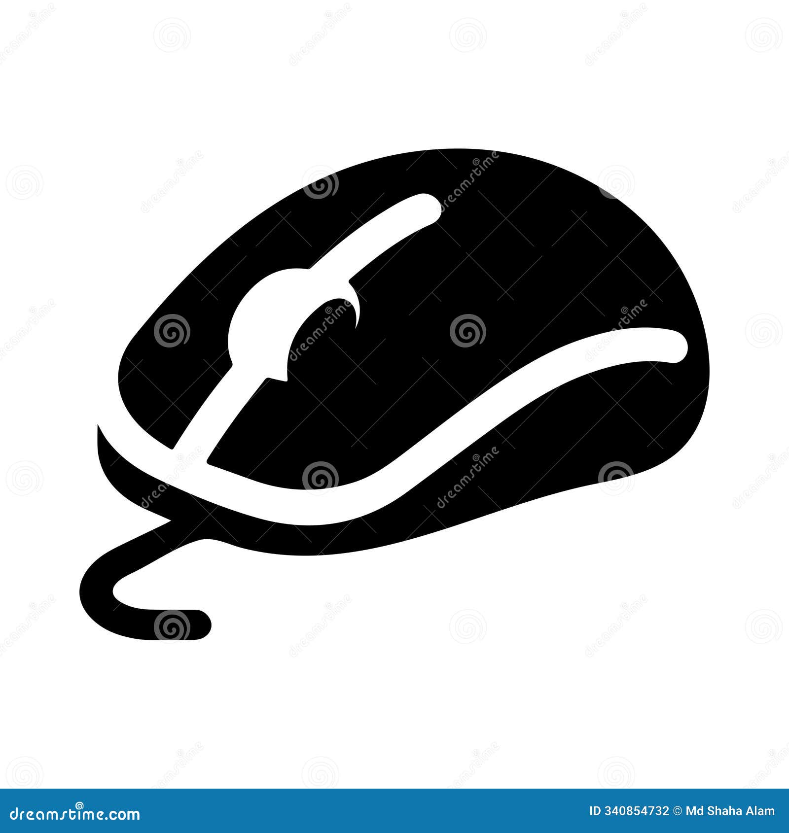 Mouse Line Art Vector Silhouette Icon – Minimalist Rodent Illustration ...