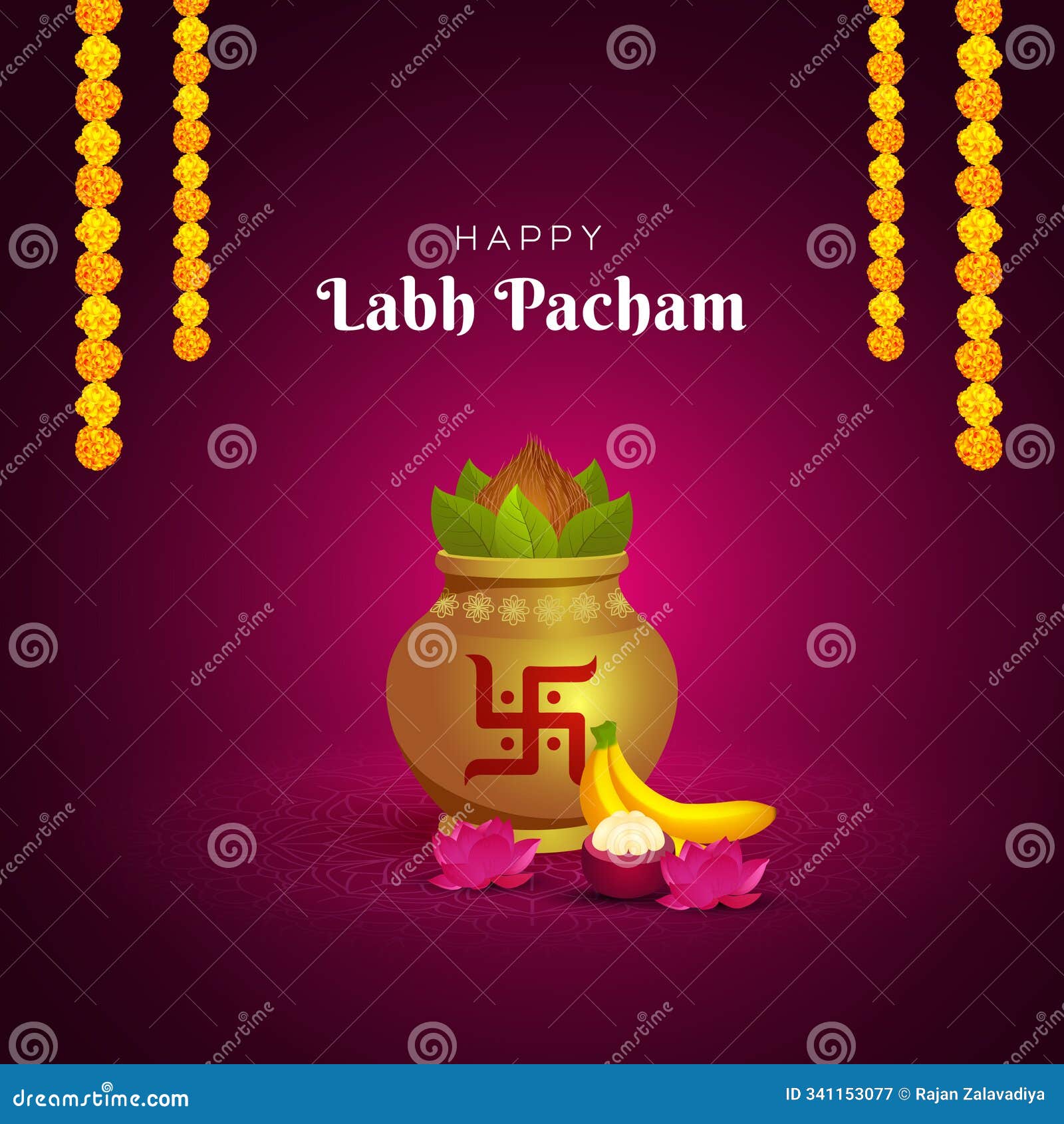 Happy Labh Pacham Vector Design. Business Opening Day in Diwali ...