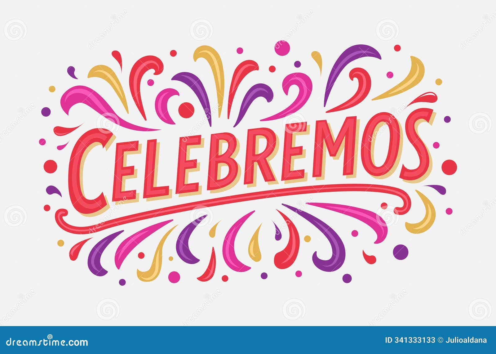 Celebremos, Let S Celebrate Spanish Text Design, Holiday Party ...