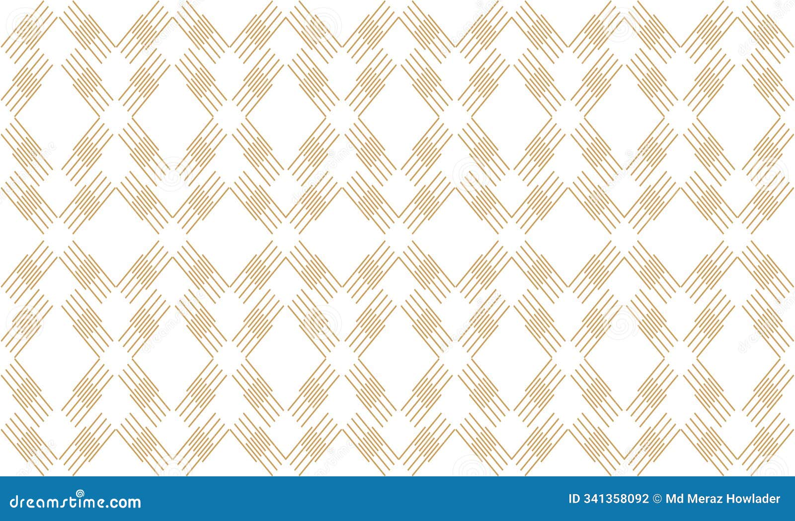 Geometric Pattern Featuring Interlocking Diamonds in Gold Over a White ...