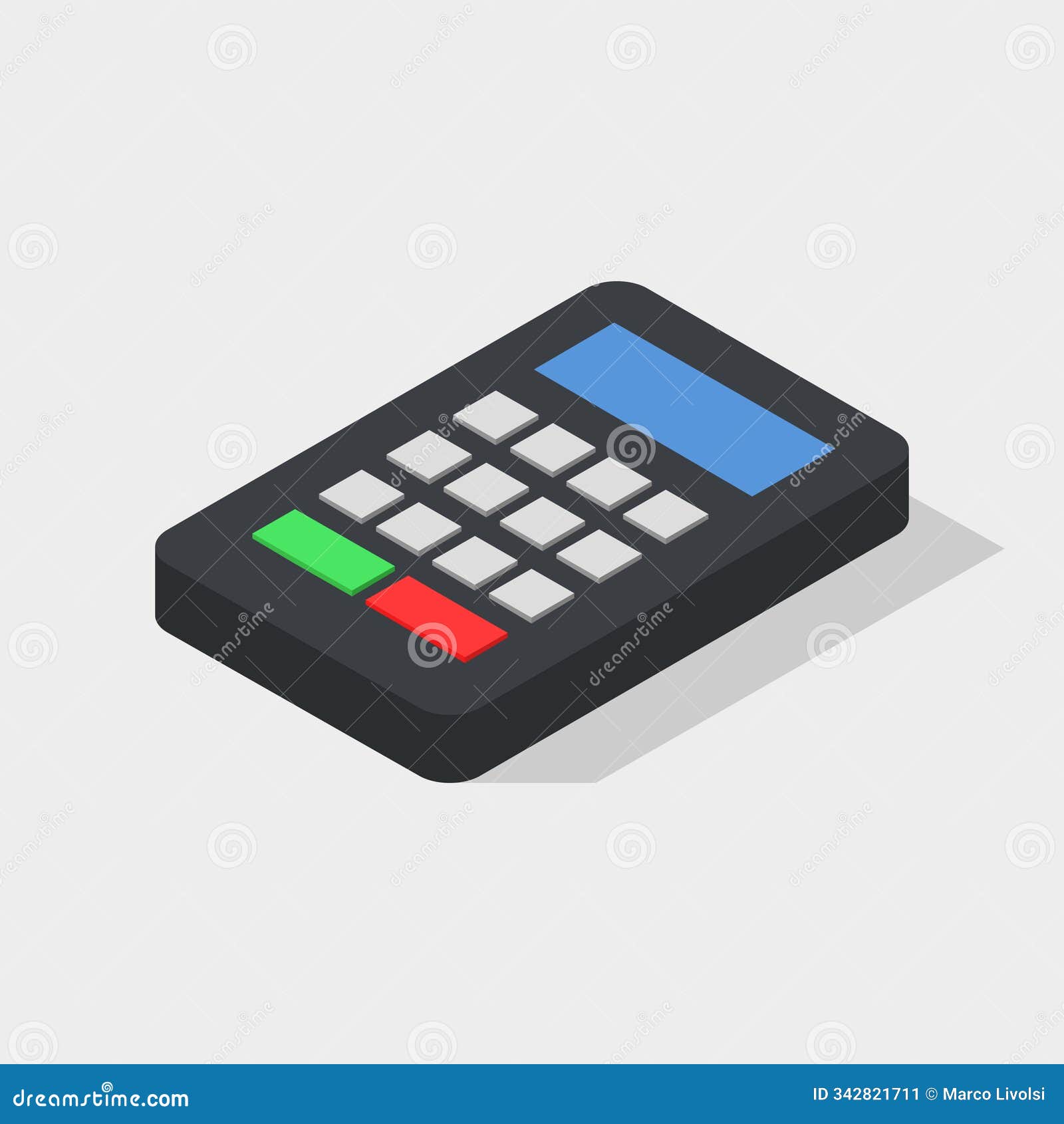 Isometric Calculator, 2025 Year Cartoon Vector | CartoonDealer.com #263404029