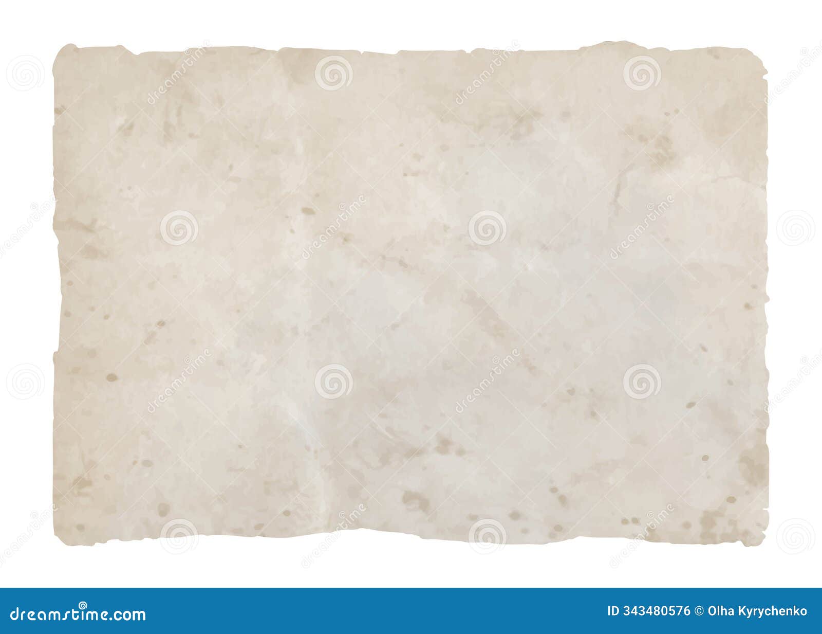 Old Vintage Piece of Paper with Stains and Ripped Torn Edges, Parchment ...