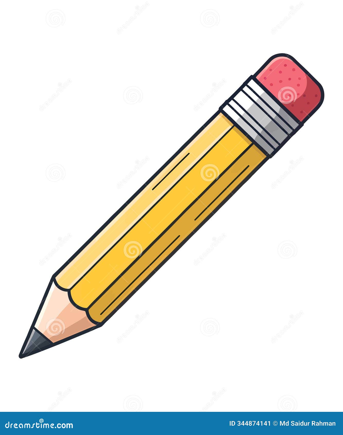 Pencil Clipart Vector Illustration Pencil Graphics Design Pencil School ...
