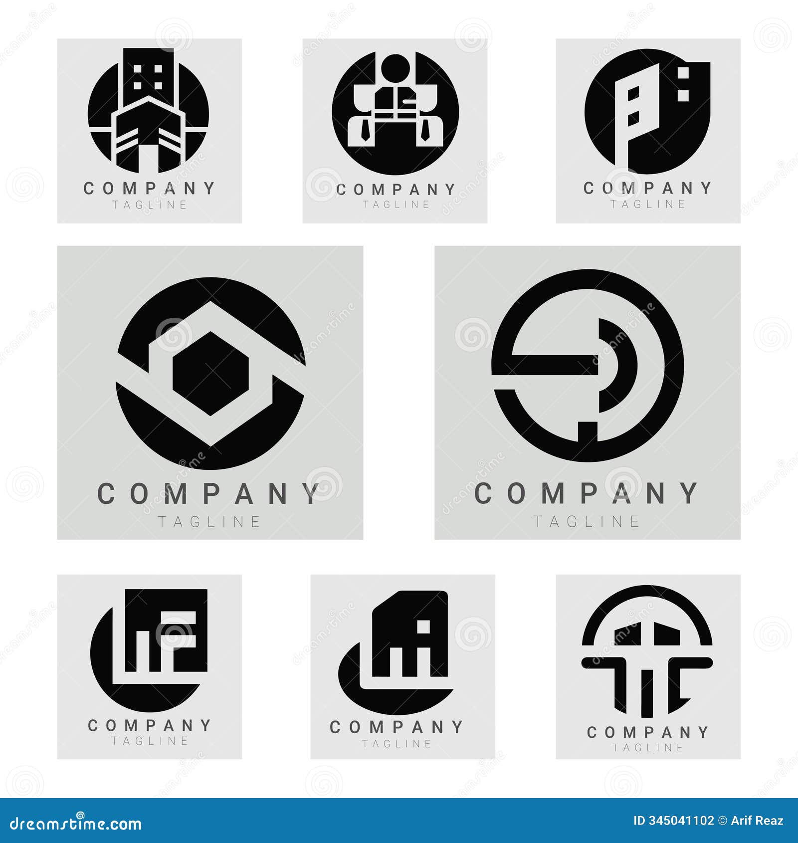 Elegant Monogram Logo Designs for Your Company Stock Vector - Illustration of abstract, identity ...