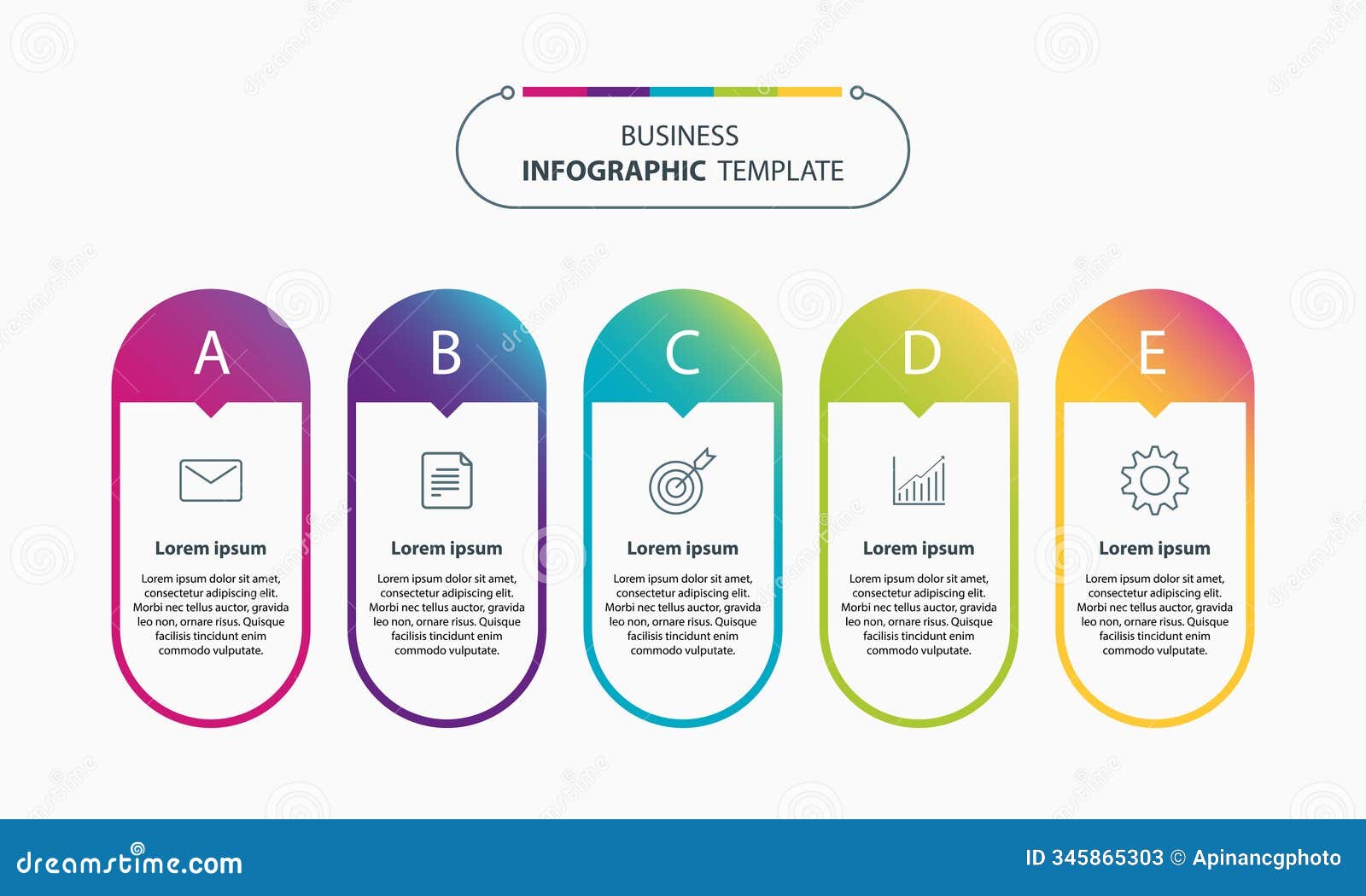 Flat Vector Colorful Infographics Element Design Template. Creative ...