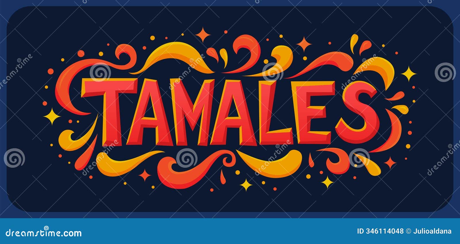 Tamales Mexican Corn Snack Mexico Fast Food, Typographic Sign ...