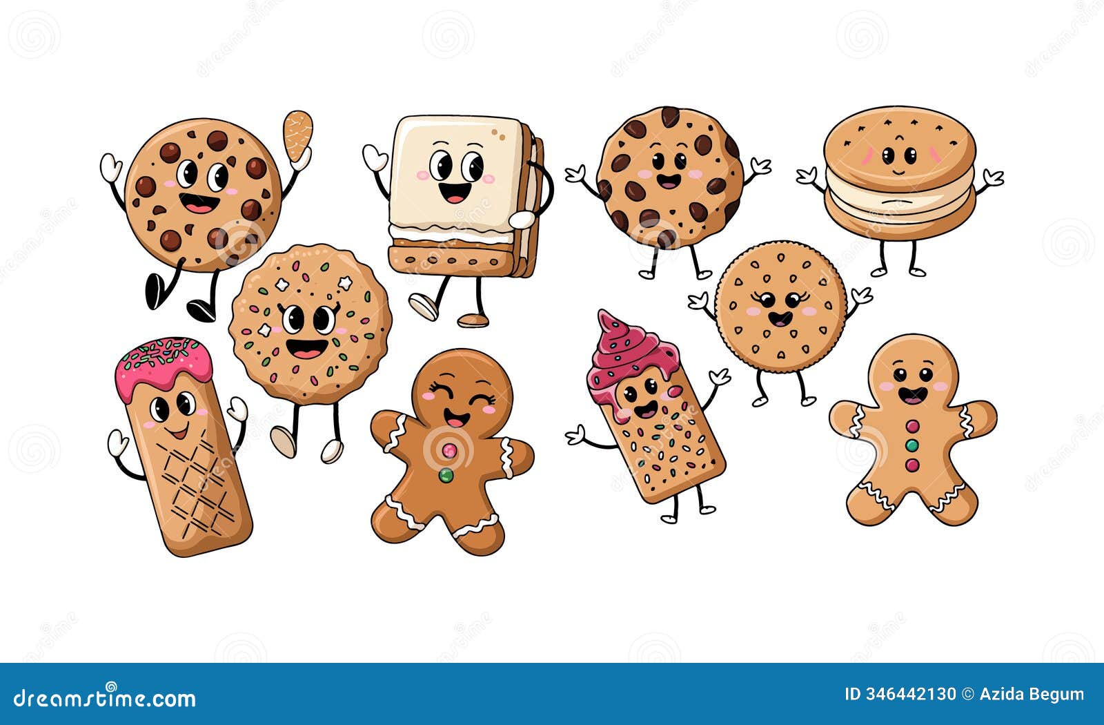 Adorable Cartoon Cookies - Fun, Playful Desserts in Bright, Whimsical ...