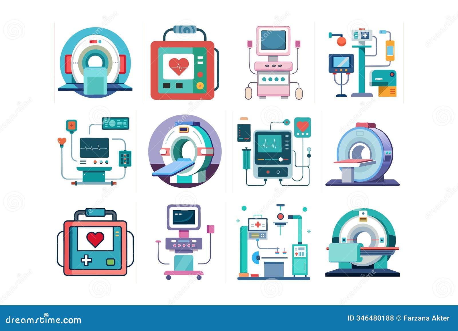 Medical Equipment Vector Art Design Stock Illustration - Illustration ...