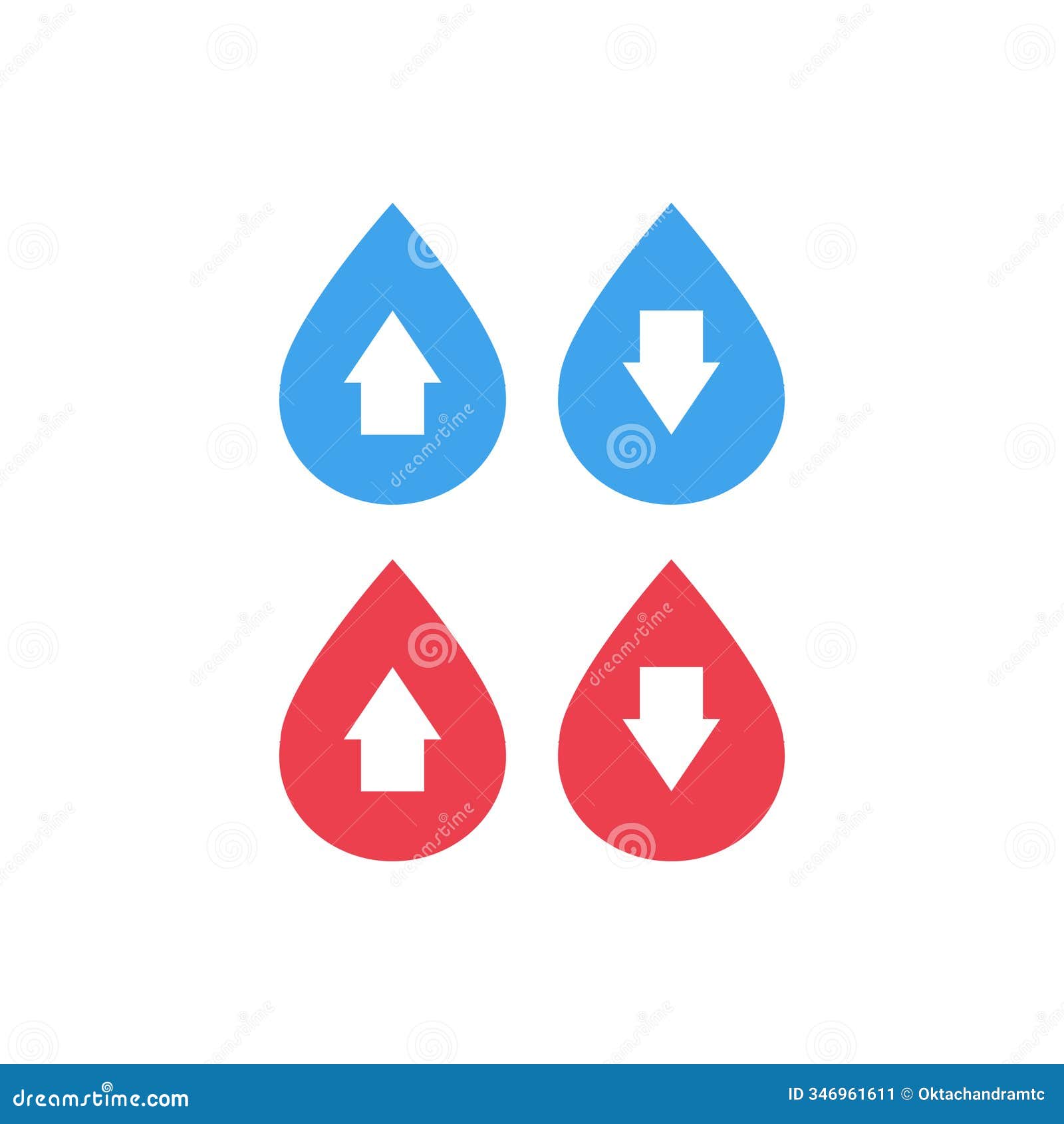 Water Drop Icon. Flat Design Style Eps 10. Water Drop Icon in Flat ...