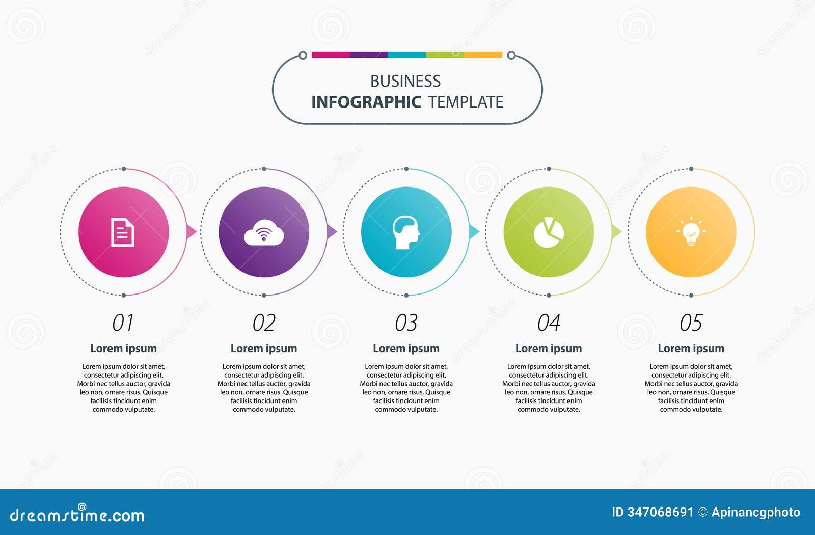 Flat Vector Colorful Infographics Element Design Template. Creative ...