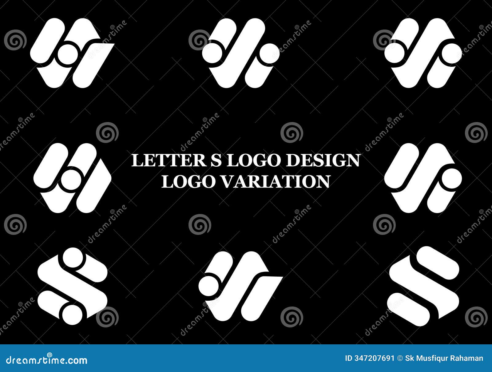 Abstract S Logo Design Symbol Vector Business Template Set Stock ...