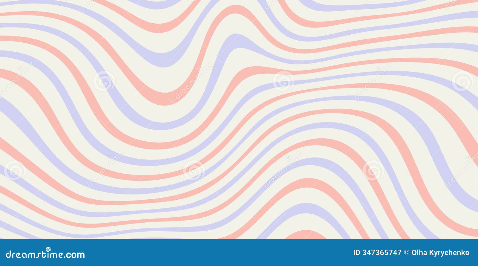 Distorted Wavy Line Pattern, Optical Illusion Effect. Retro Background ...