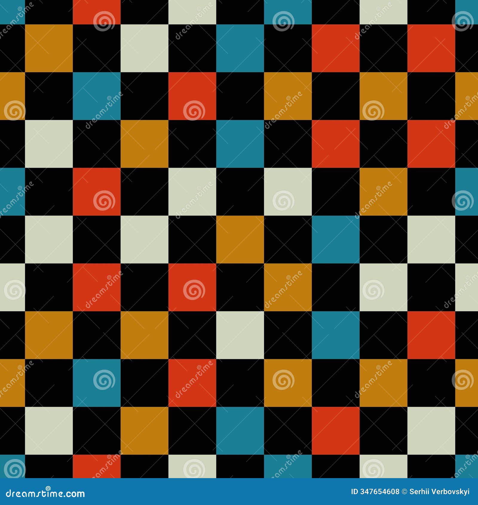 Seamless Abstract Pattern in the Form of Multi-colored Quadrangles that ...